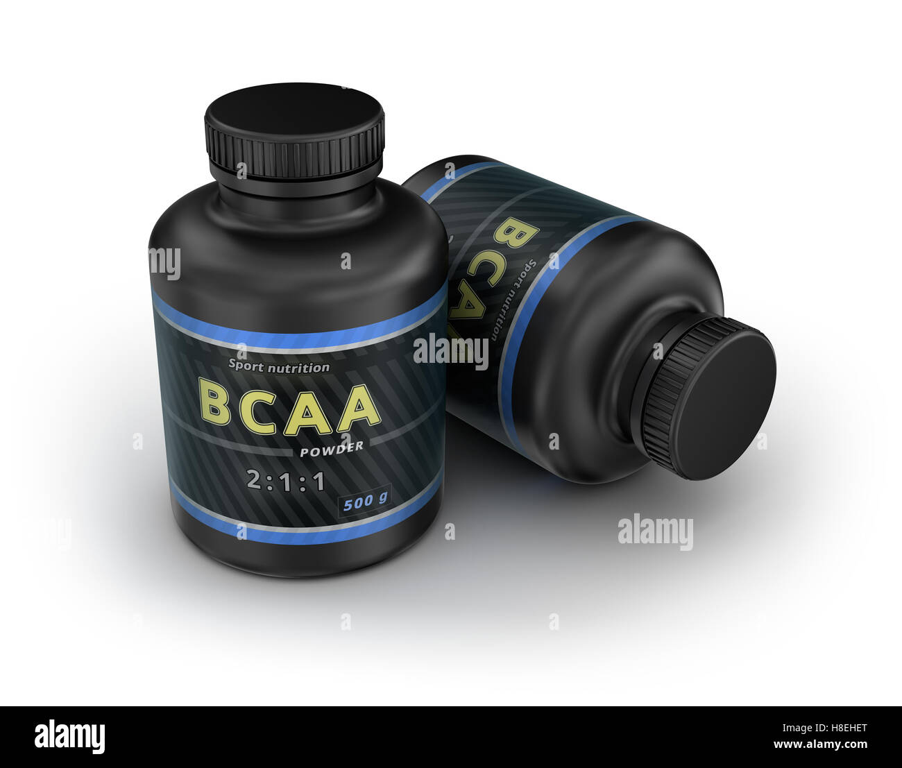 BCAA Container. Branched-Chain Amino Acids set. Sport Nutrition with ...