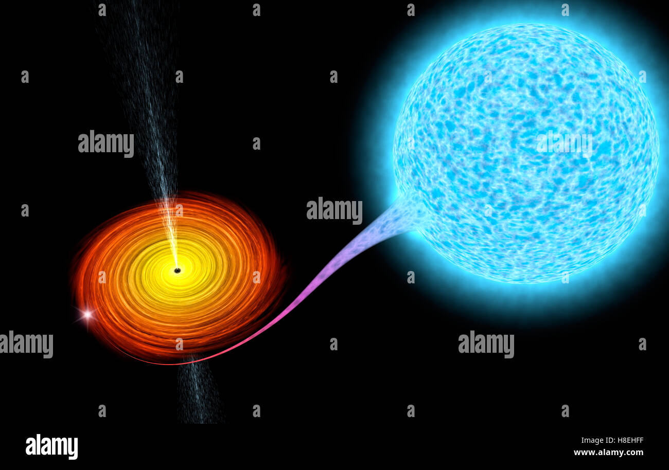 Black hole absorbs star astronomically hi-res stock photography and ...