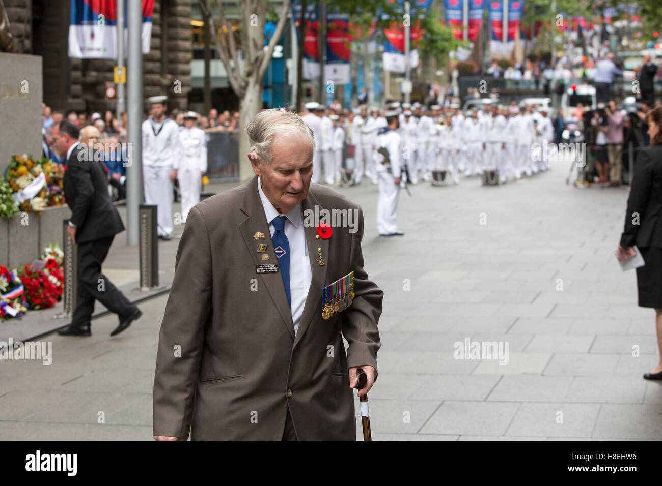 Remembrance Day Armistice Service for fallen veterans in Sydney at ...