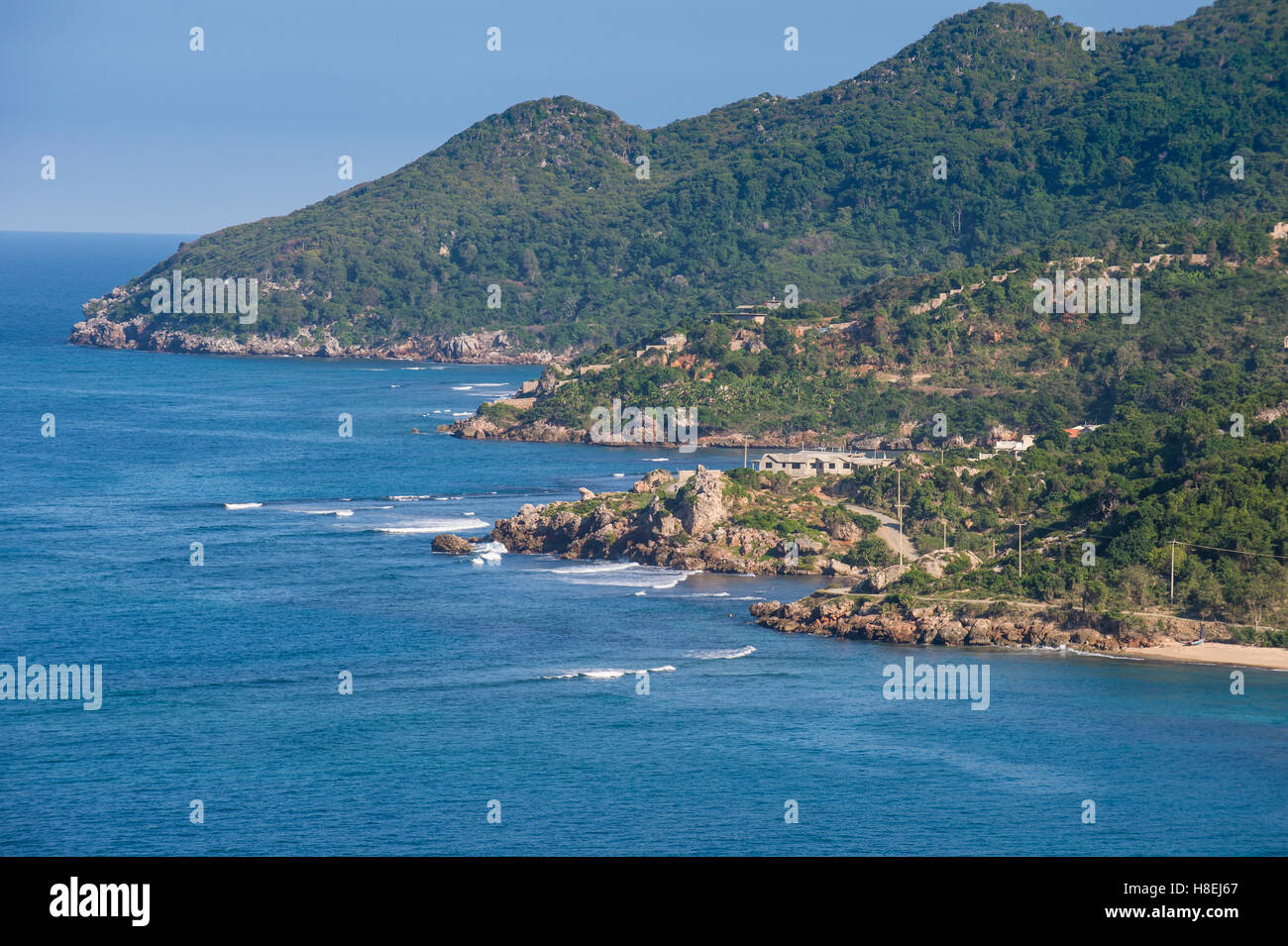View over the beautiful coastline of Labadie, Cap Haitien, Haiti ...