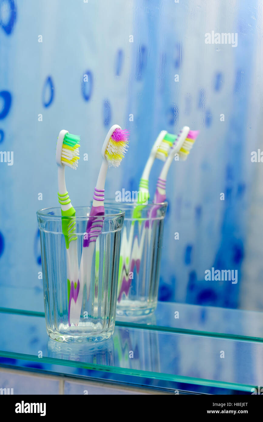Hygiene glass bathroom in the bathroom hi-res stock photography and ...