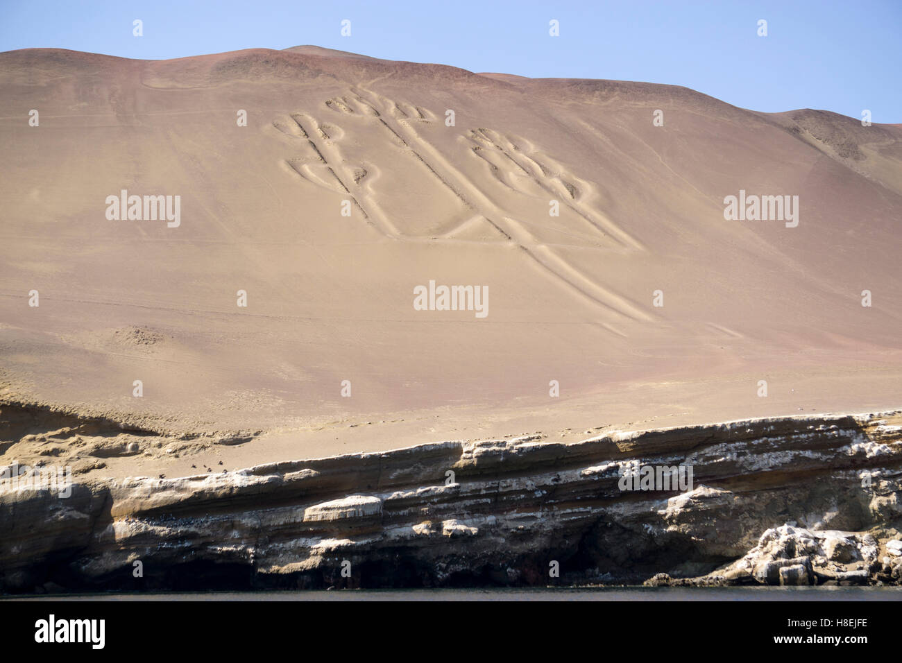 Hieroglyphs, Ballestos Islands, Peru, South America Stock Photo - Alamy