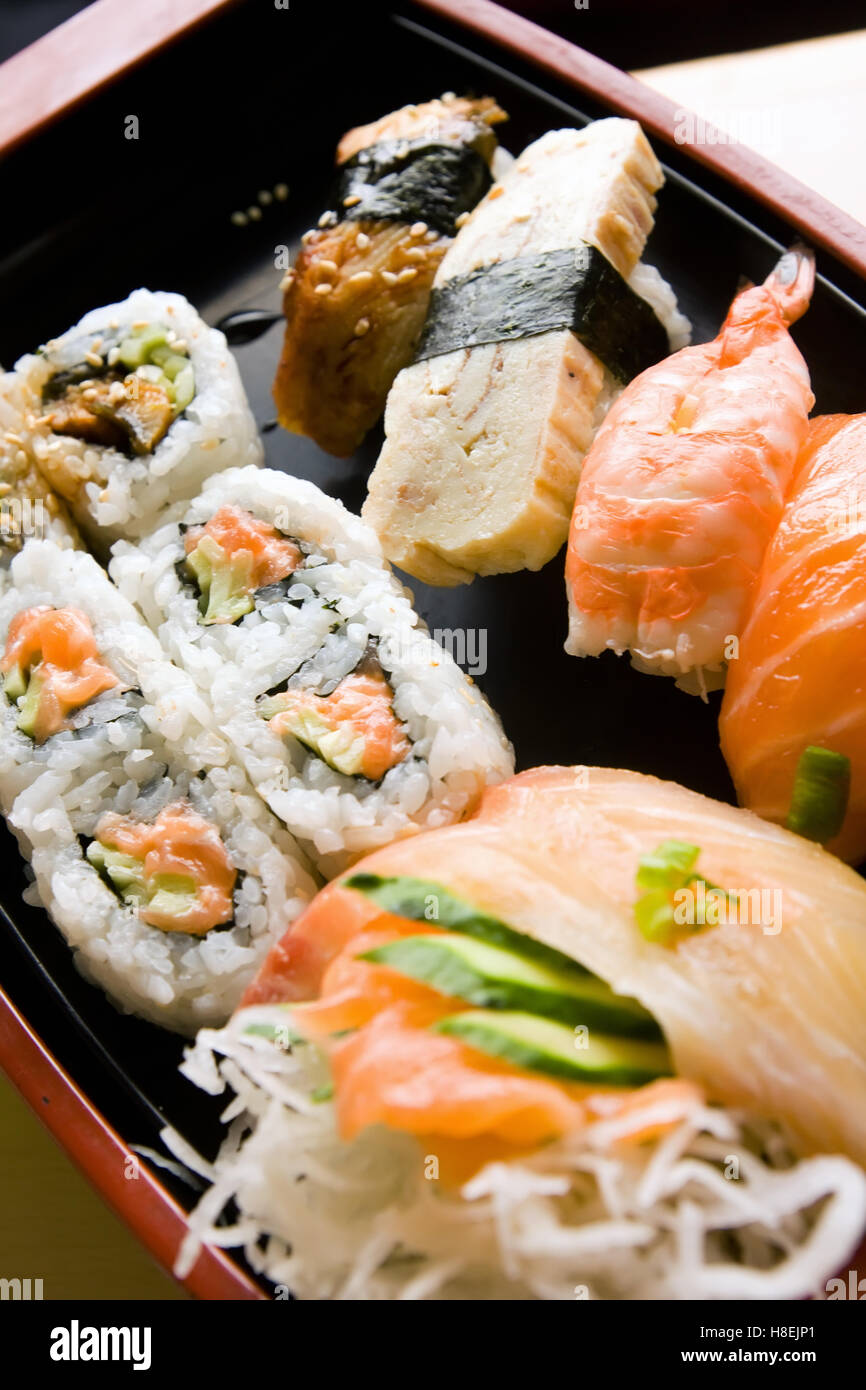 sushi served in a restaurant Stock Photo - Alamy