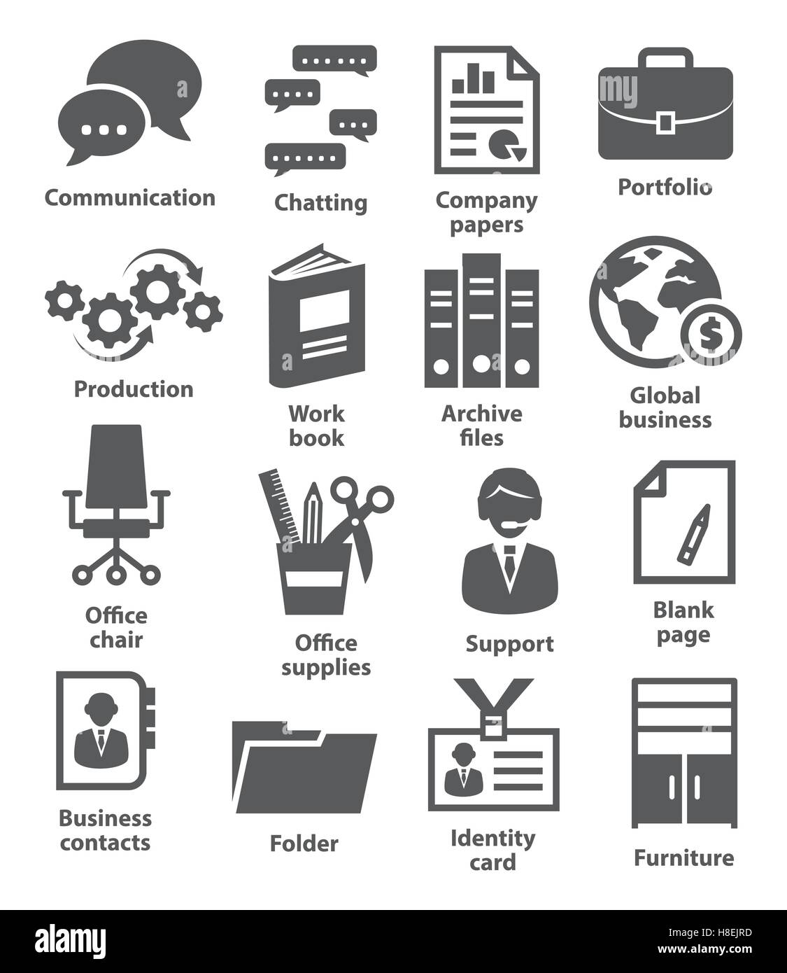 Office file cabinet vector graphic hi-res stock photography and images ...