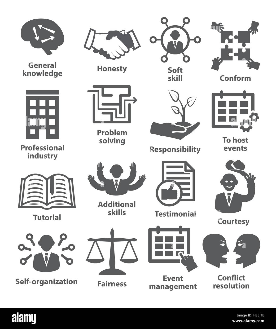 Development problem solving management icon hi-res stock photography ...