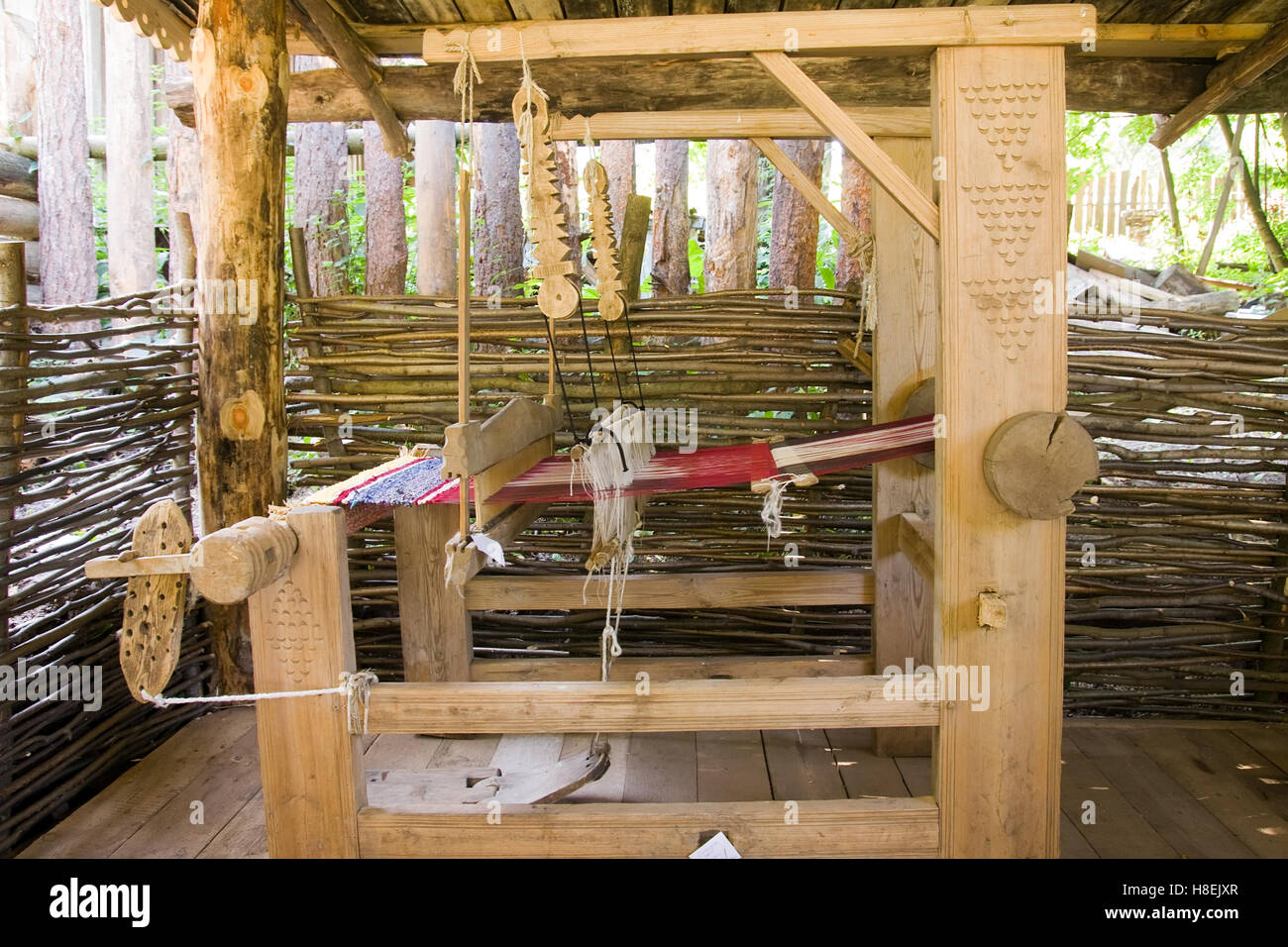 ancient sewing machine in russia Stock Photo - Alamy