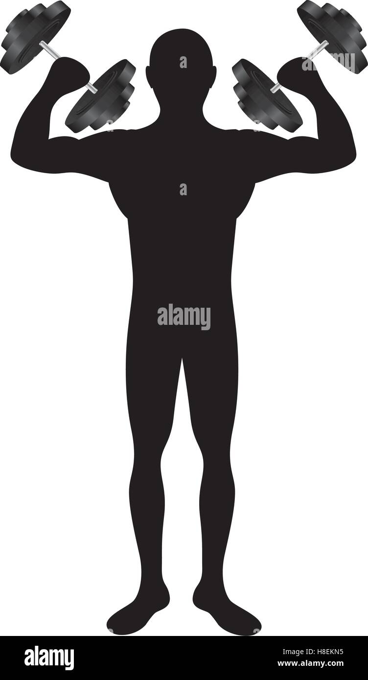 fit man silhouette icon image vector illustration design Stock Vector ...