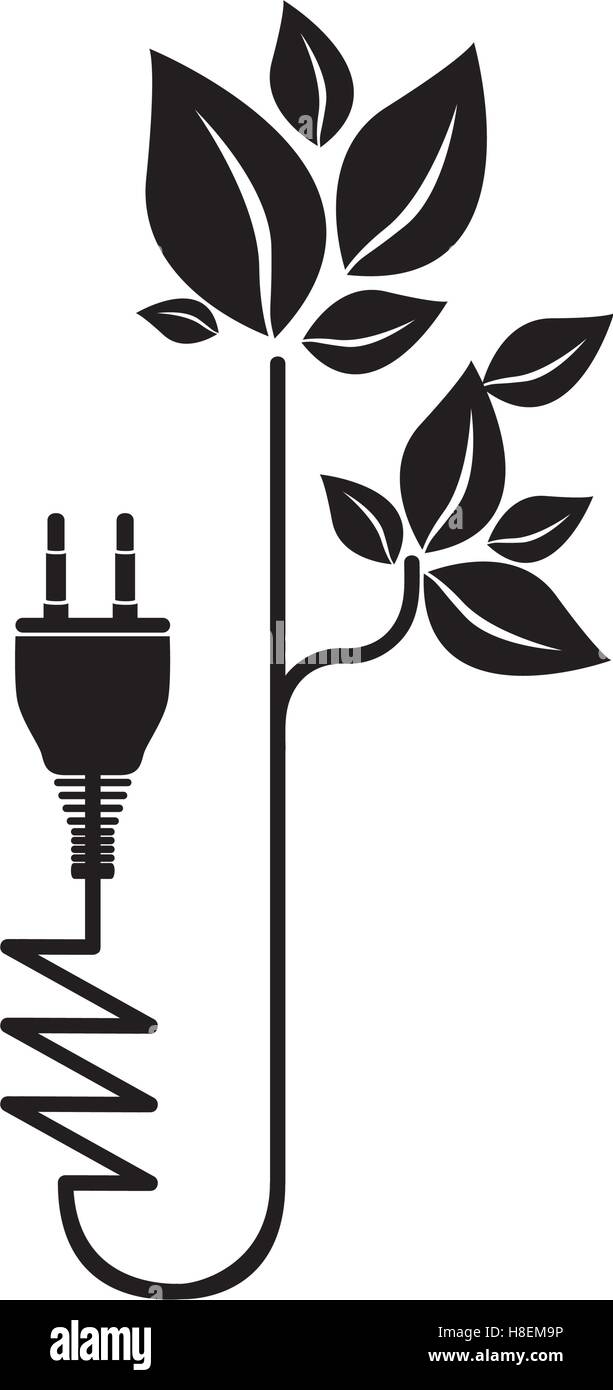 plant and plug energy related icon image vector illustration design ...