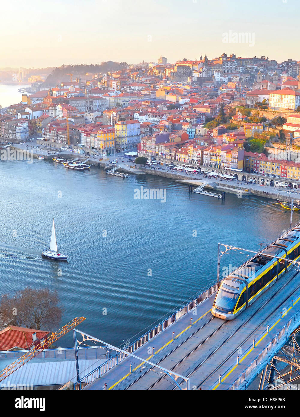 View of Porto at sunset. Portugal Stock Photo - Alamy
