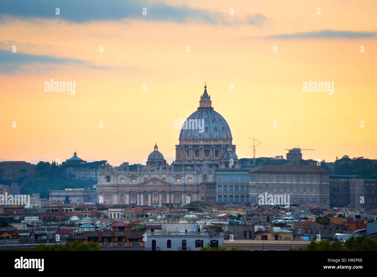 Rome aerial sunset hi-res stock photography and images - Alamy