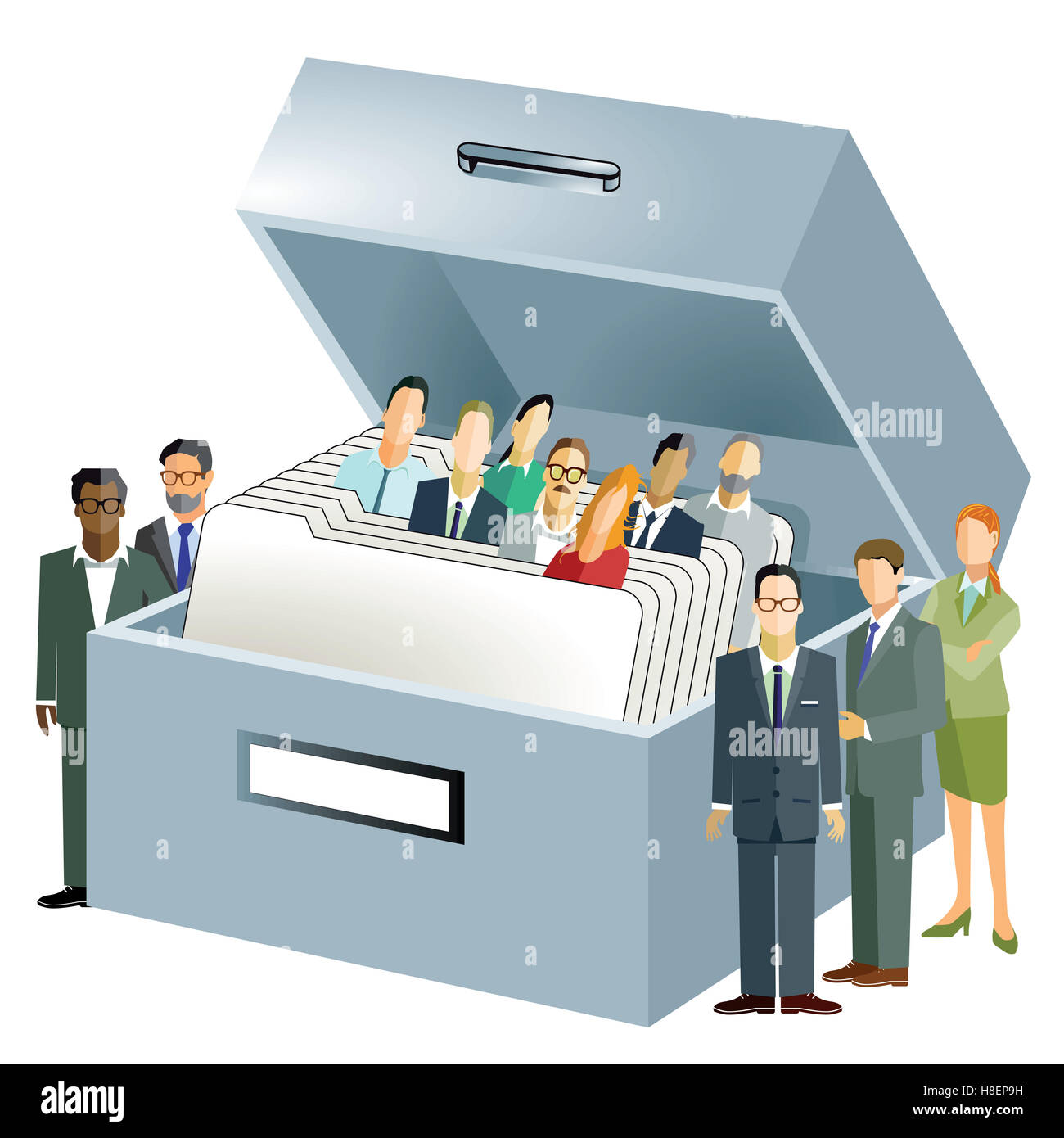 Document database management storage Cut Out Stock Images & Pictures ...