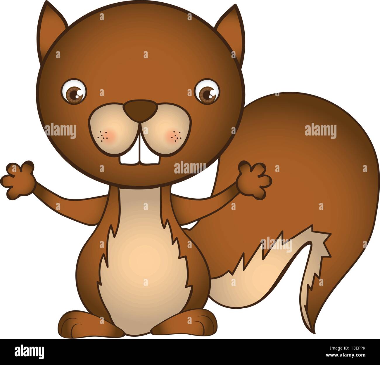 squirrel animal cartoon icon image vector illustration design Stock ...