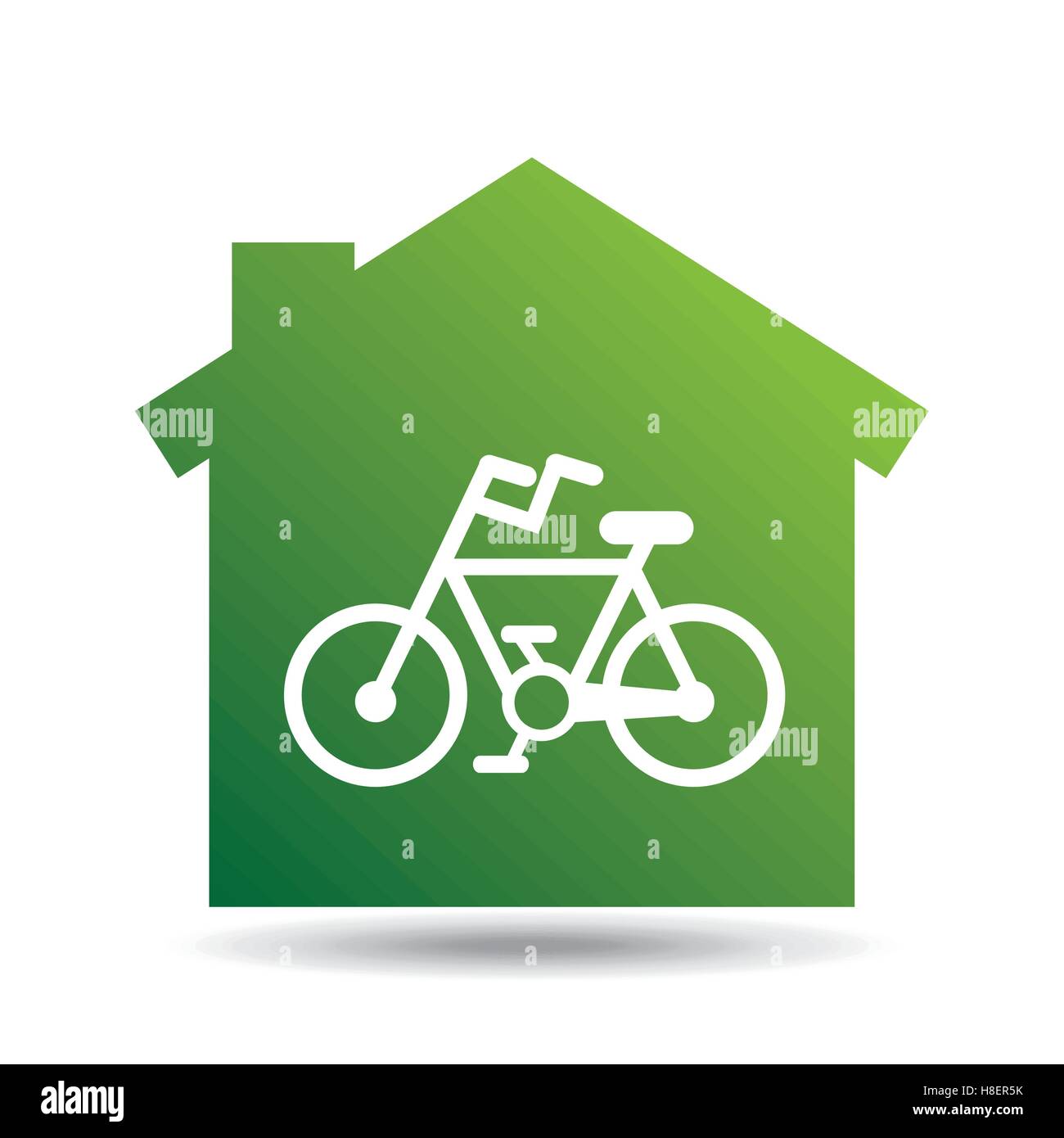 Save energy bike ecology green Stock Vector Images - Alamy