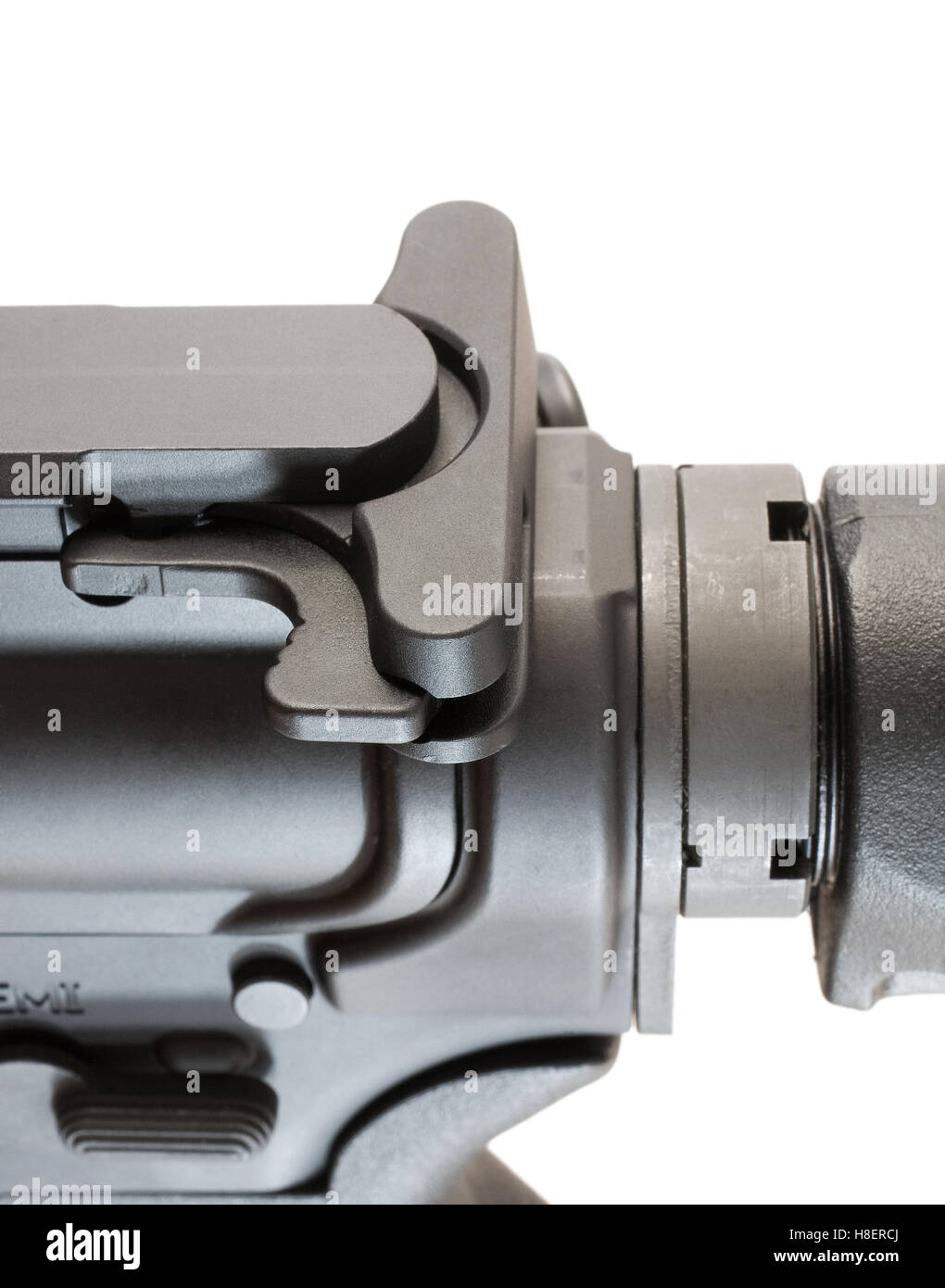 Handle that is used to chamber a round in a semi automatic rifle Stock ...