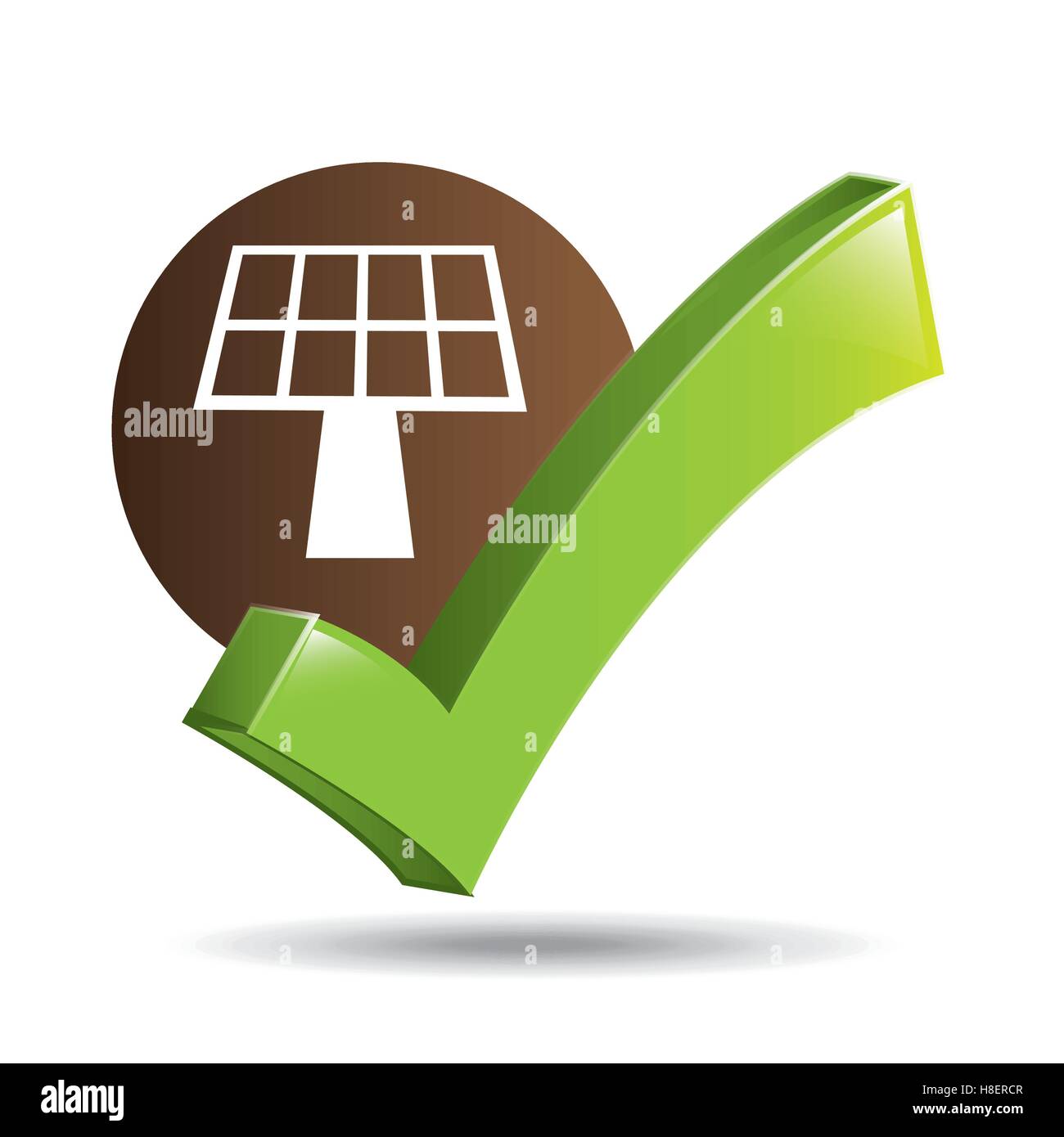 concept ecological icon panel solar vector illustration eps 10 Stock ...
