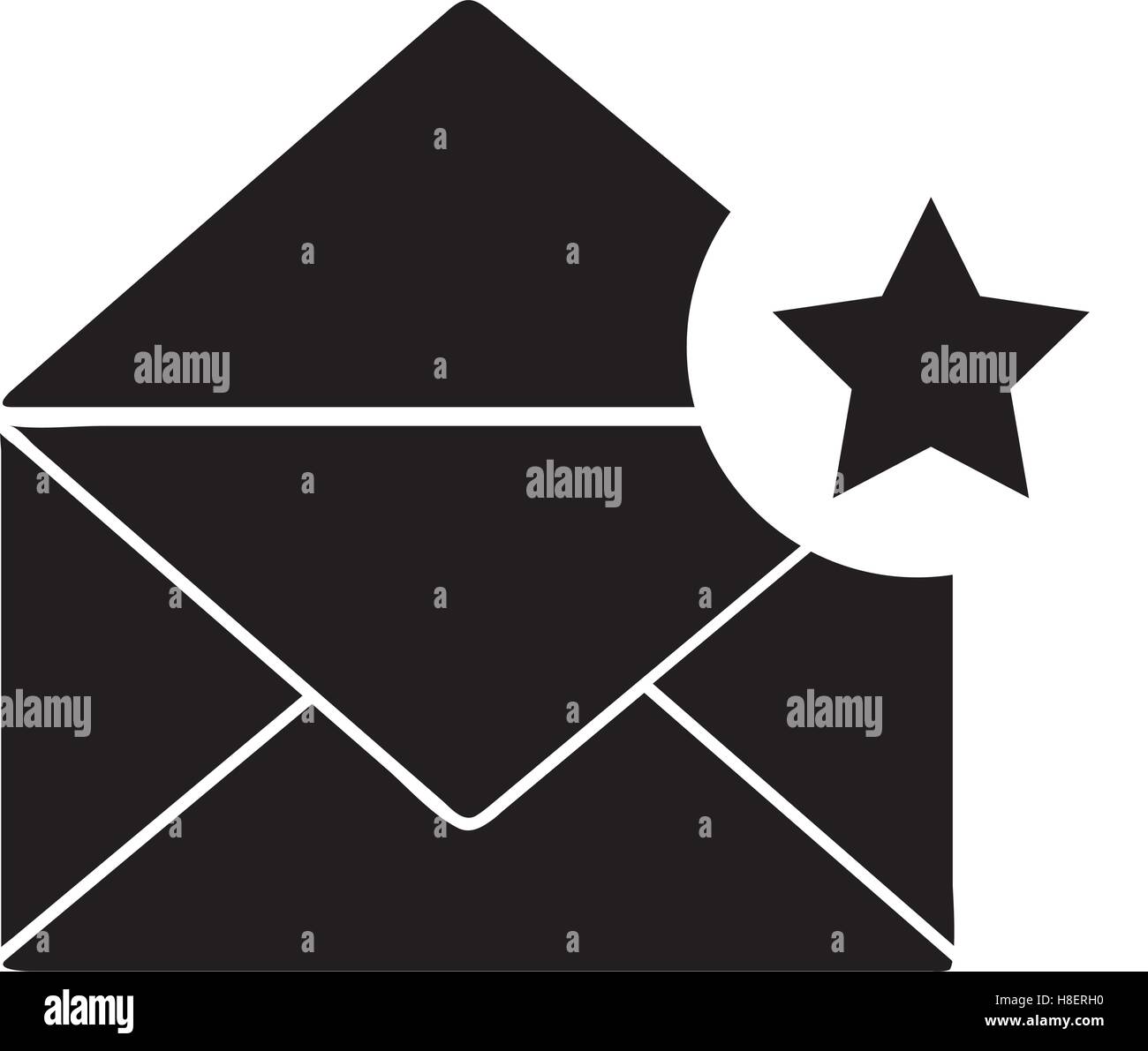 star message envelope icon image vector illustration design Stock ...