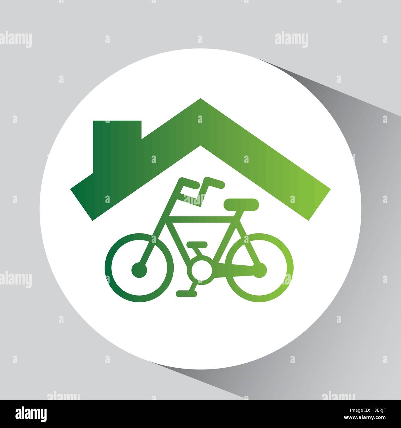 Save energy bike ecology green Stock Vector Images - Alamy
