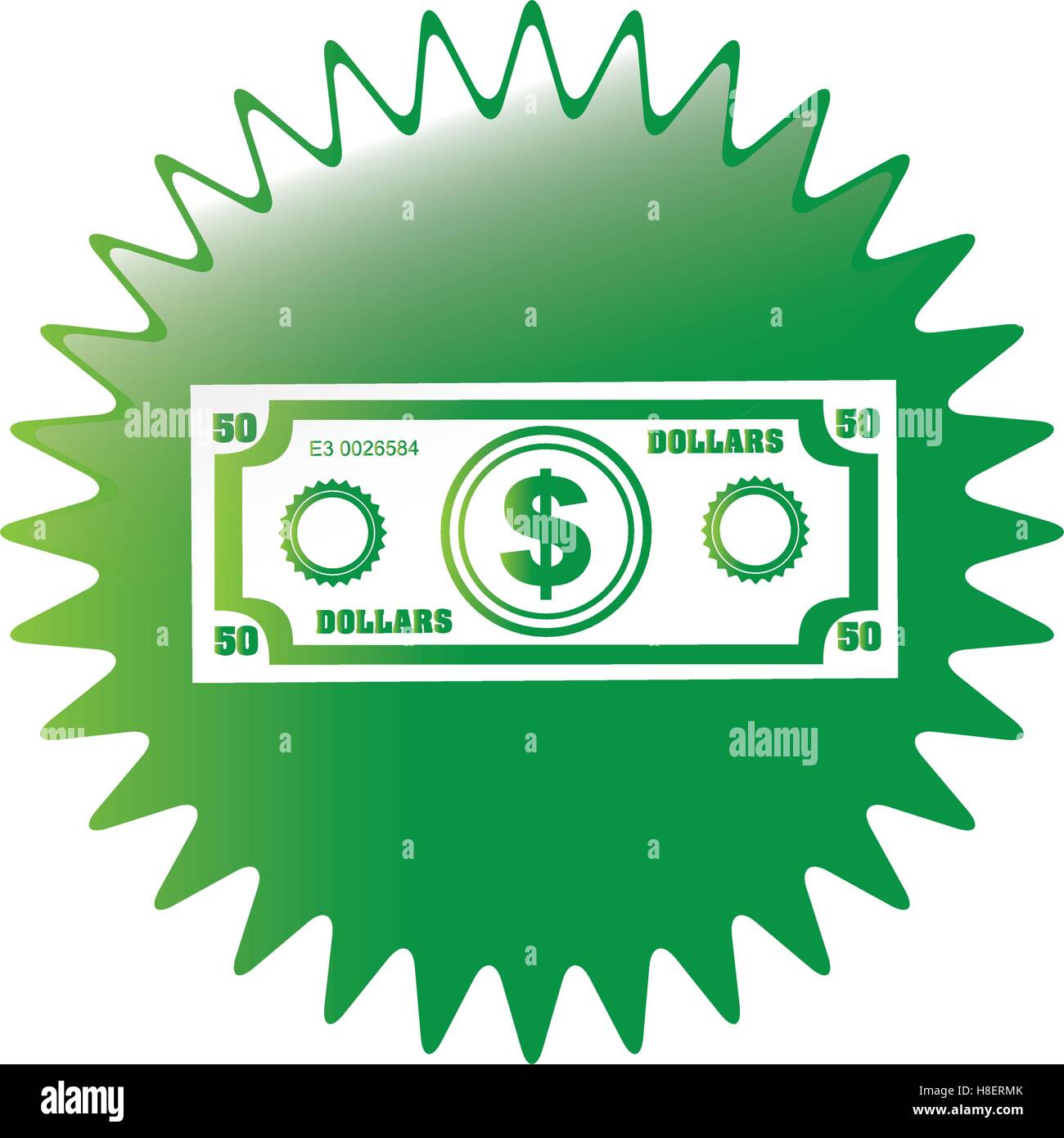 cash money label or emblem icon image vector illustration design Stock ...