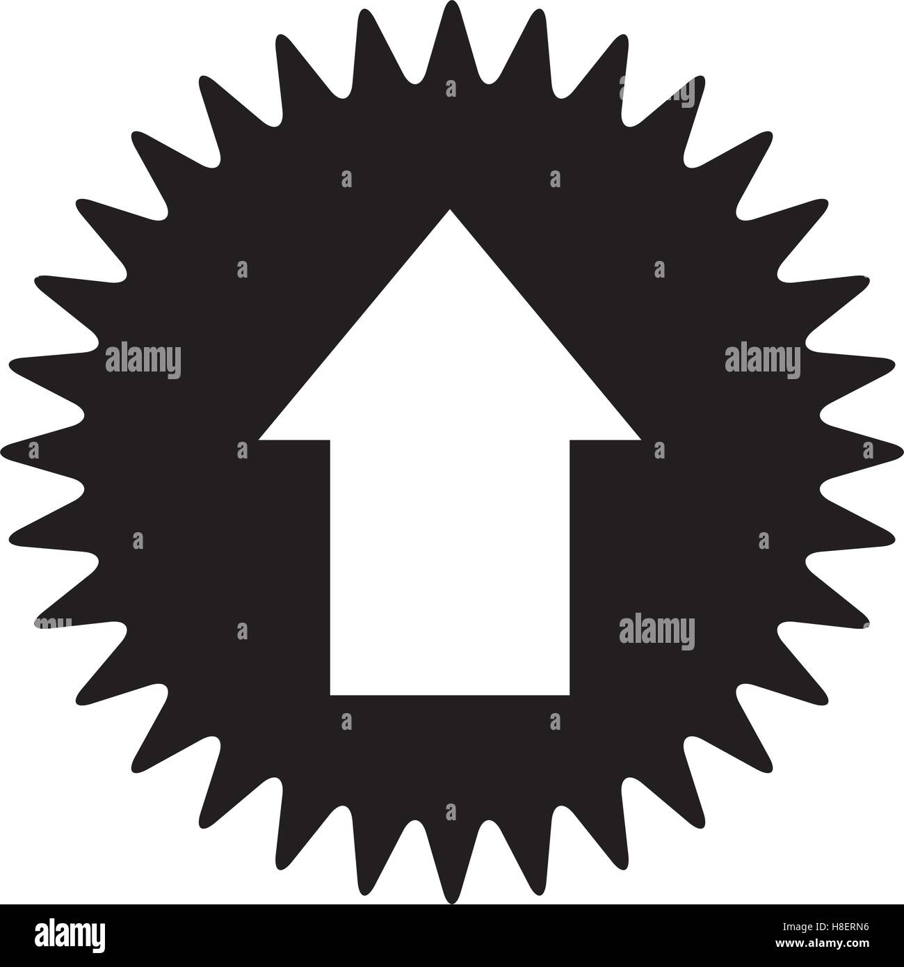 arrow up label or emblem icon image vector illustration design Stock ...