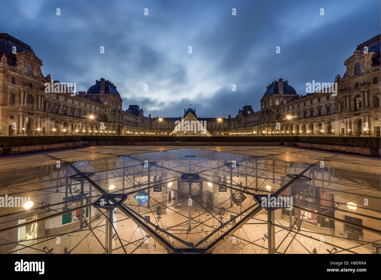 Louvre Pyramid in Paris Stock Photo - Alamy