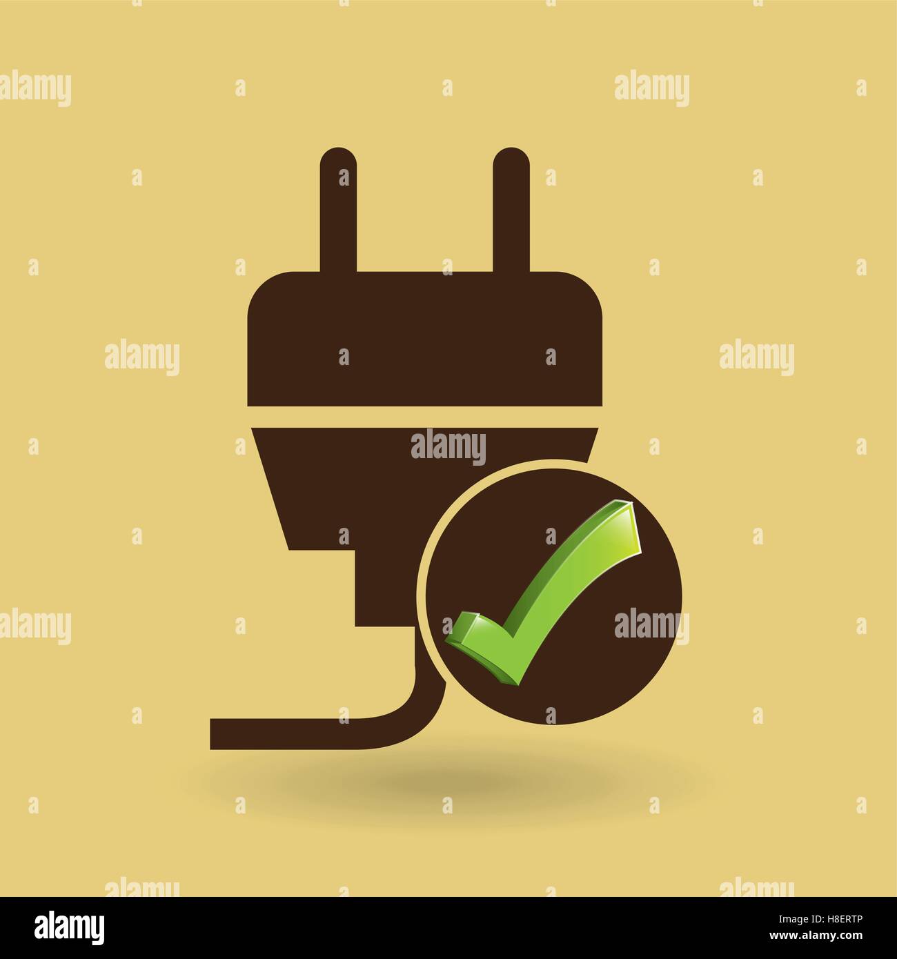 ecology concept with energy plug vector illustration eps 10 Stock ...