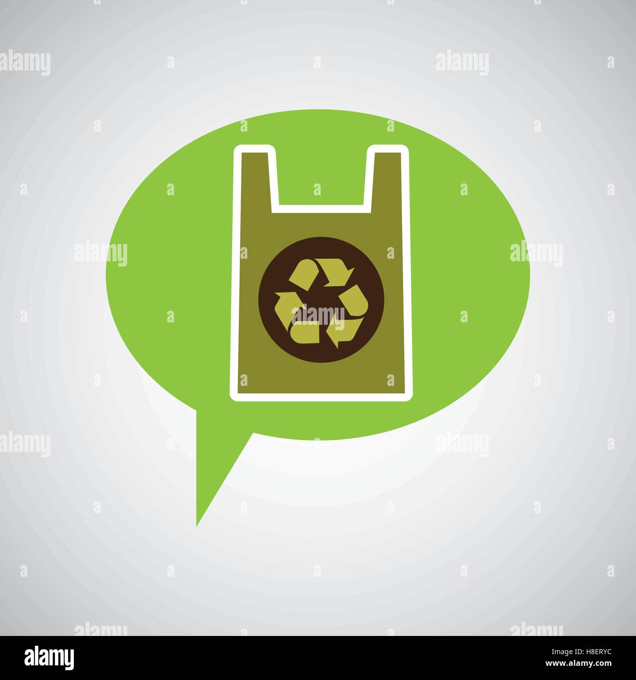 symbol recycle plastic bag design vector illustration eps 10 Stock ...