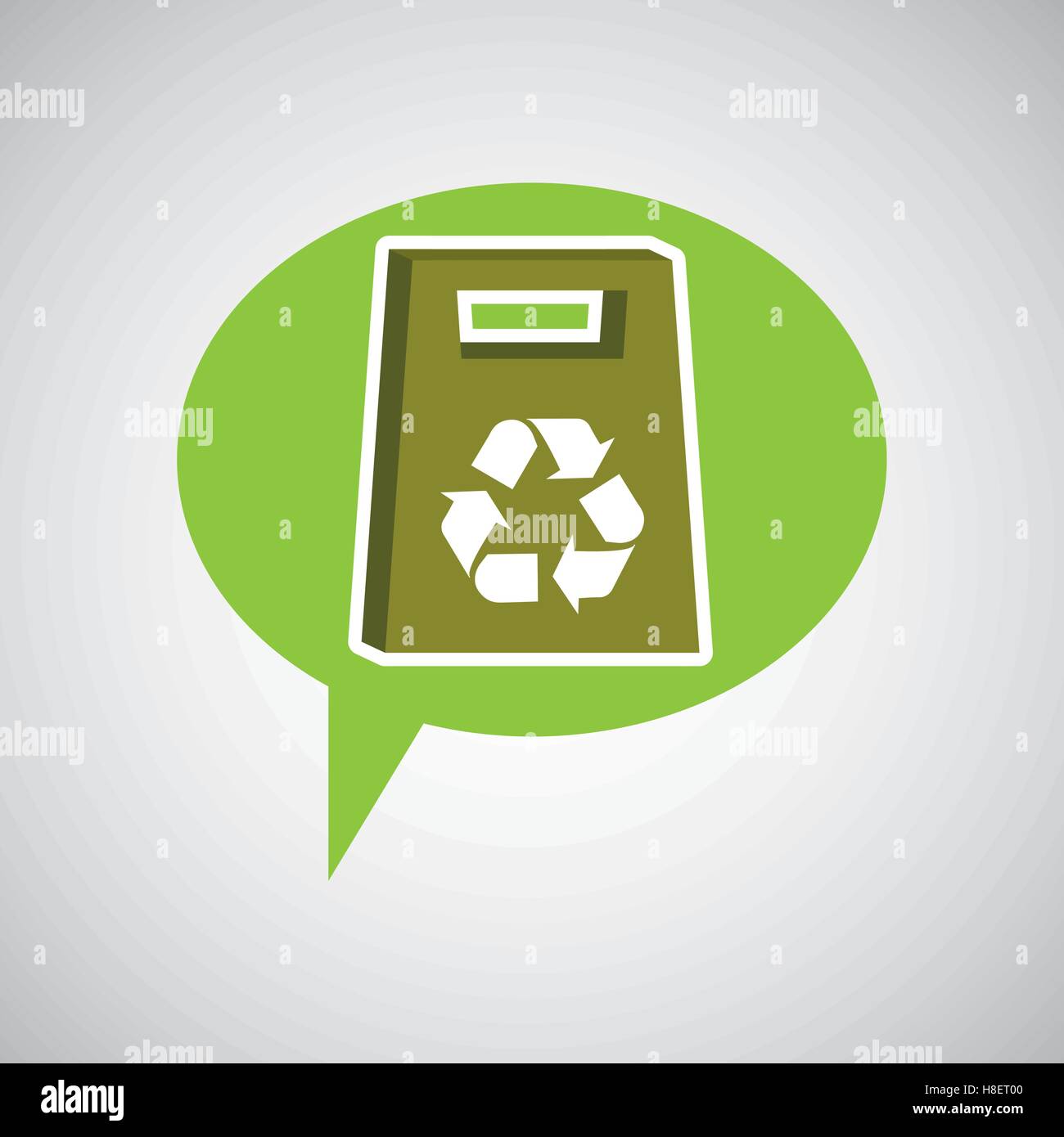 symbol recycle paperboard bag design vector illustration eps 10 Stock ...