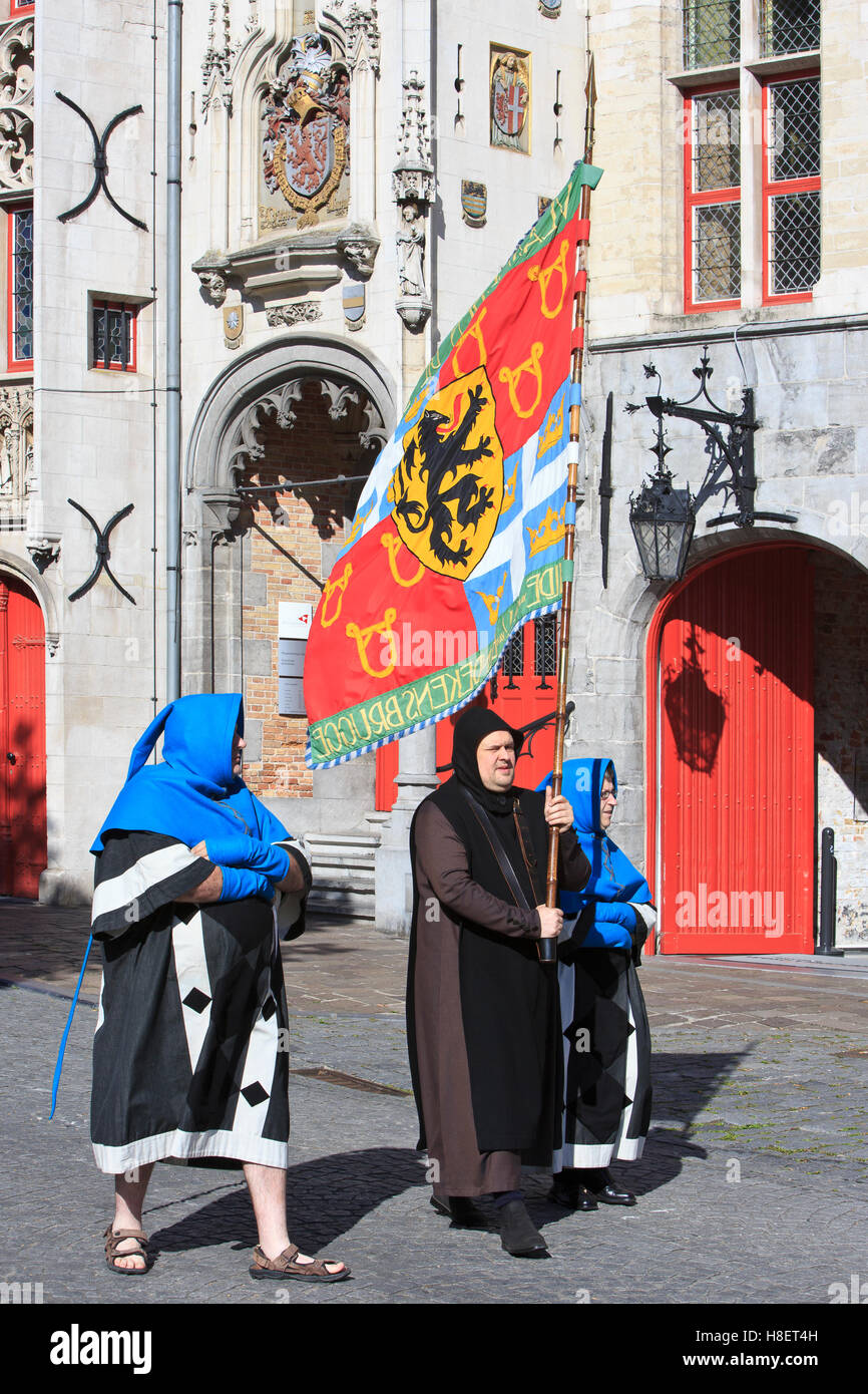 The Bruges' Promise Procession (a medieval Catholic parade held every ...