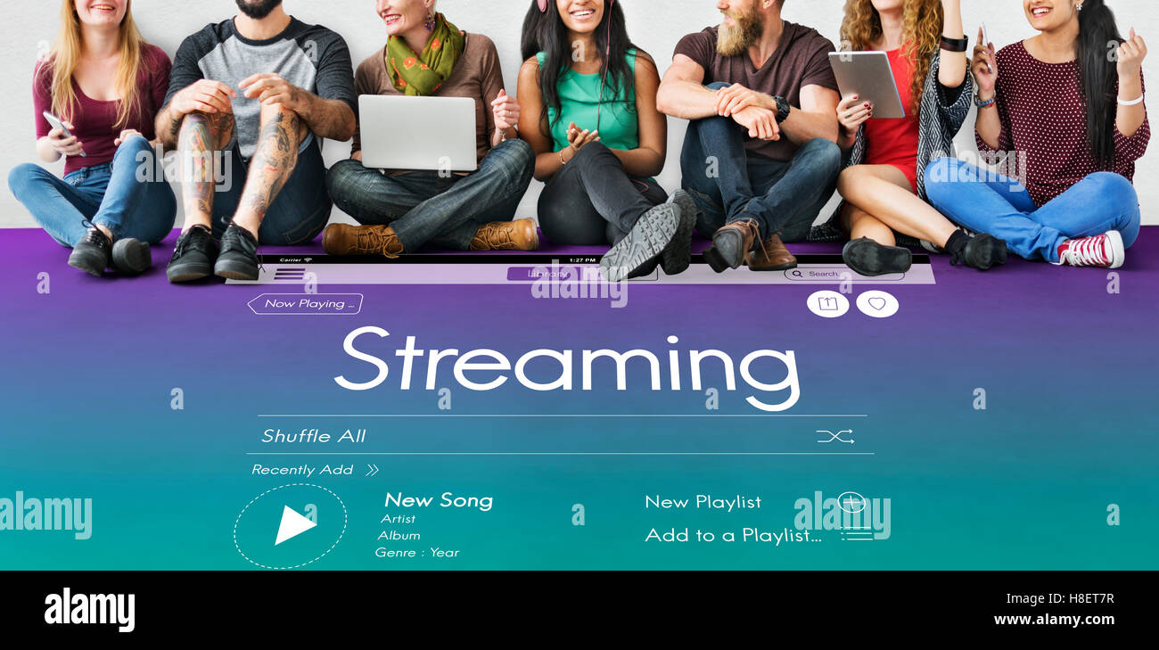 Music Multimedia Sound Entertainment Concept Stock Photo - Alamy
