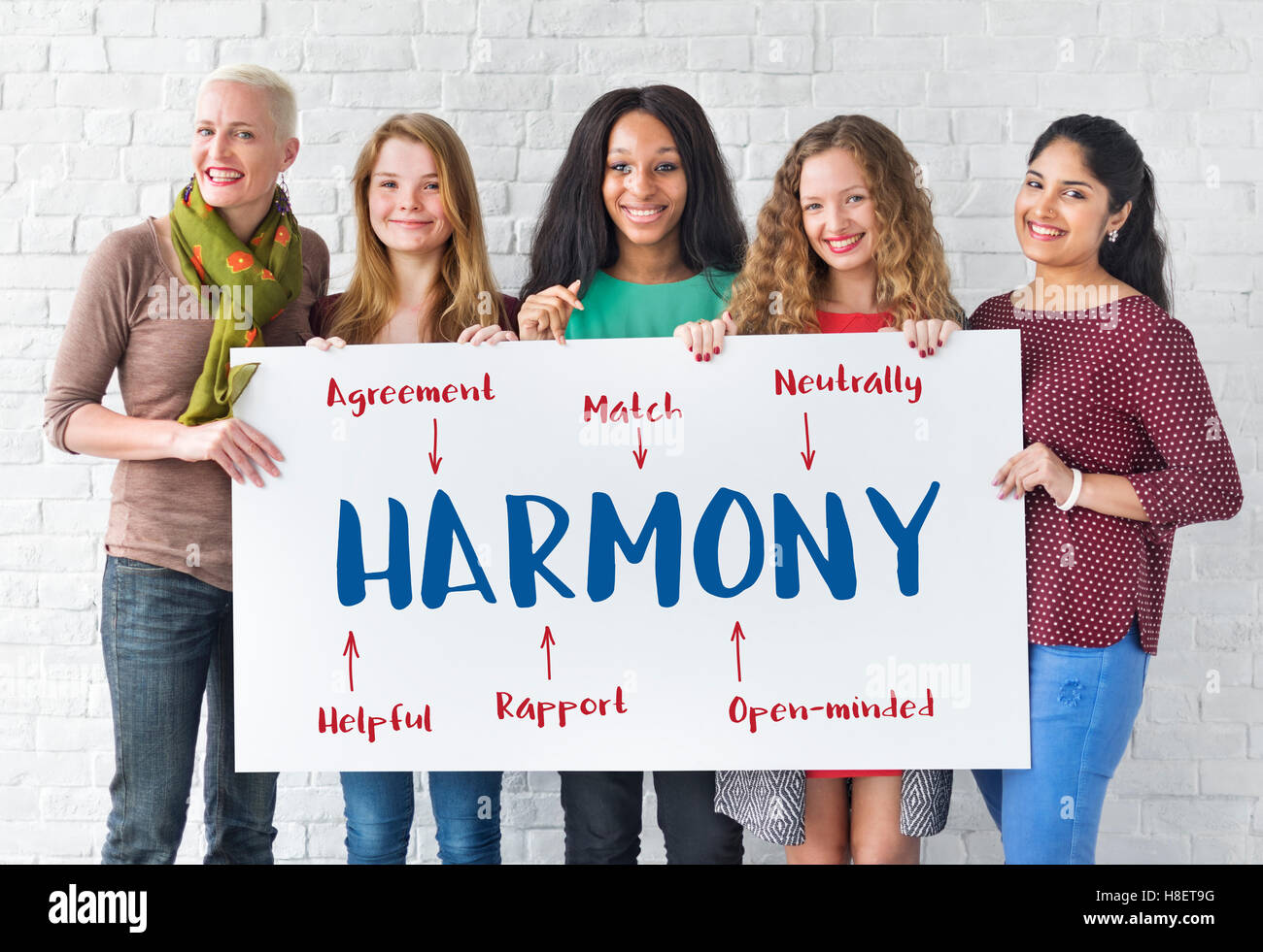 Best Friends Togetherness Harmony Concept Stock Photo - Alamy