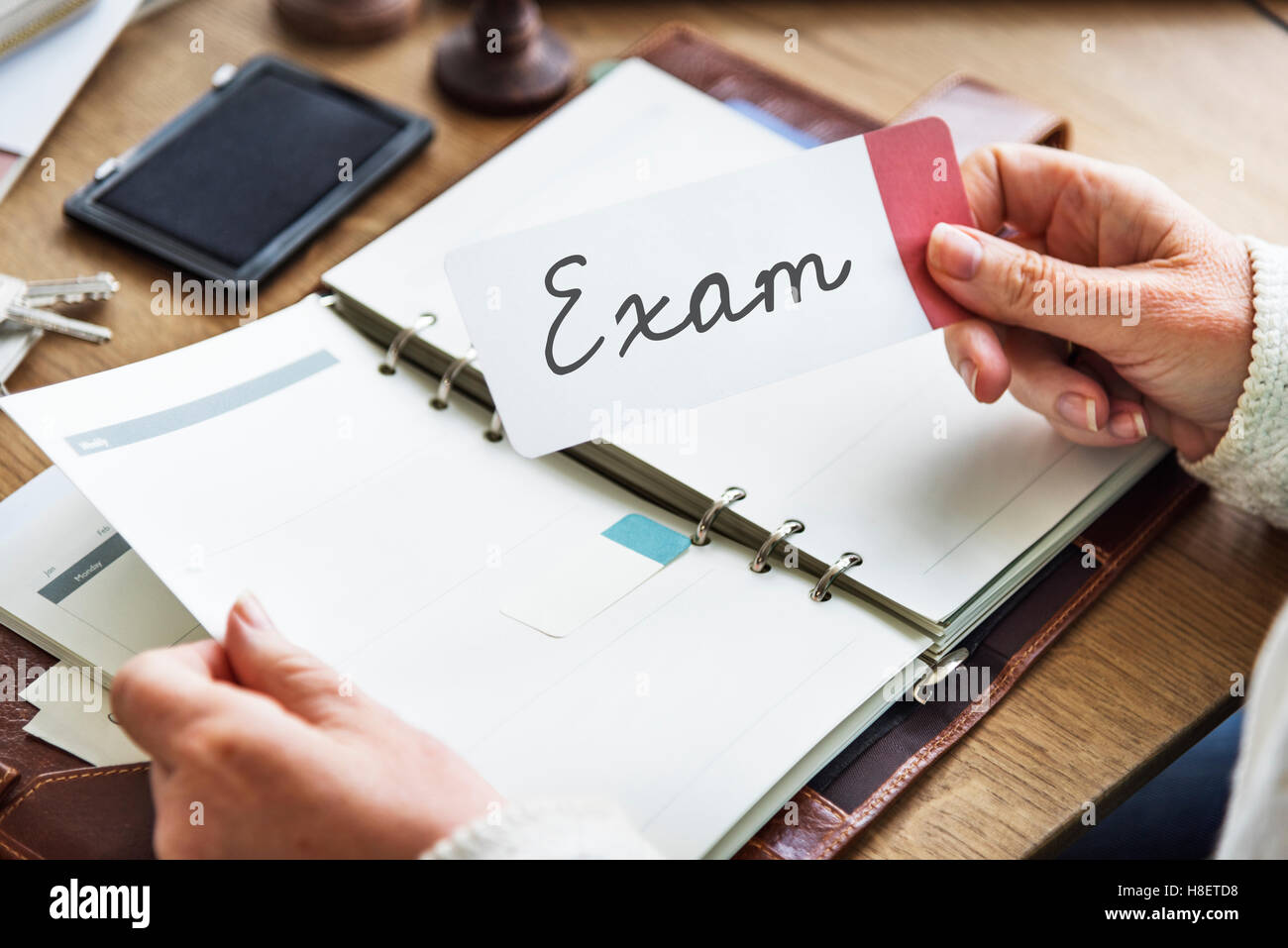 Exam Check Quiz Knowledge Lesson Test Concept Stock Photo - Alamy