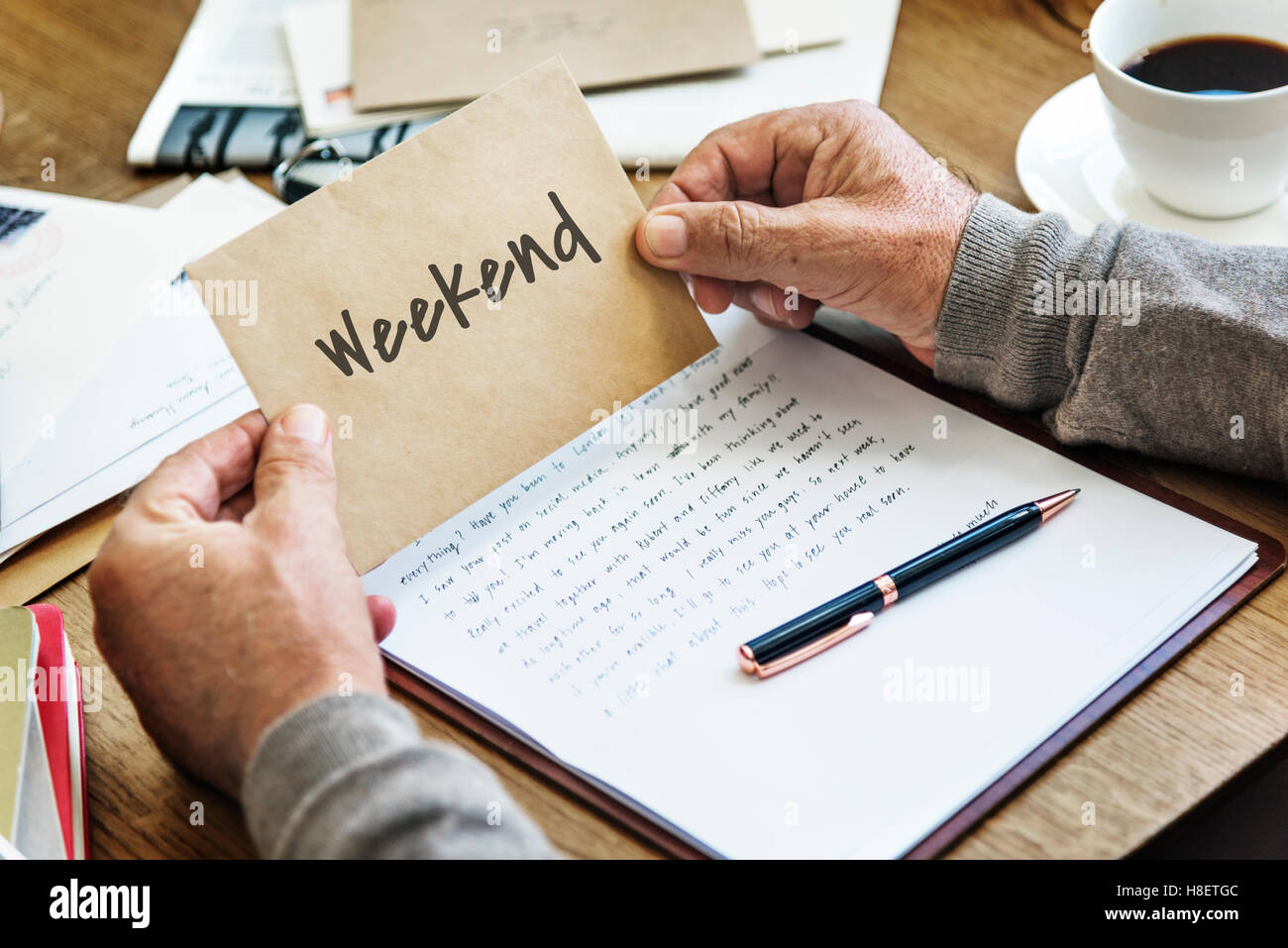 Weekend calendar hi-res stock photography and images - Alamy
