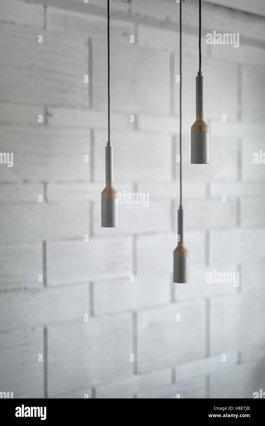 Lamps in loft style Stock Photo - Alamy