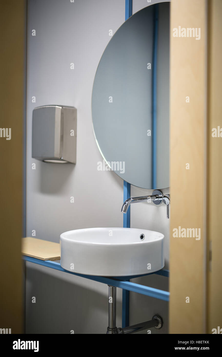 Restroom in business office Stock Photo - Alamy