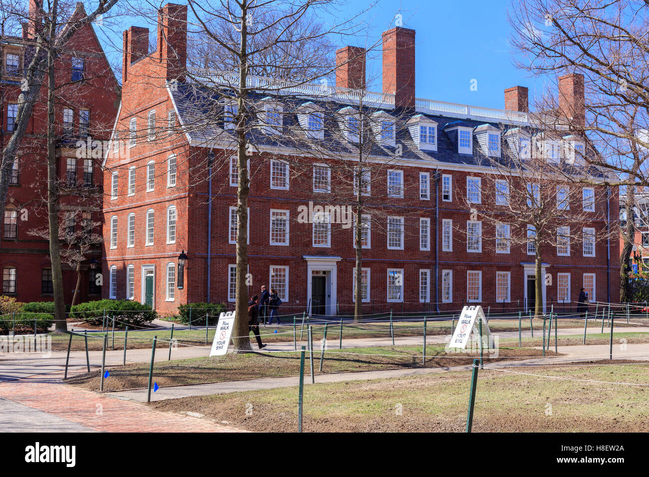 Life in Harvard Yard, historic heart of the campus of Harvard ...