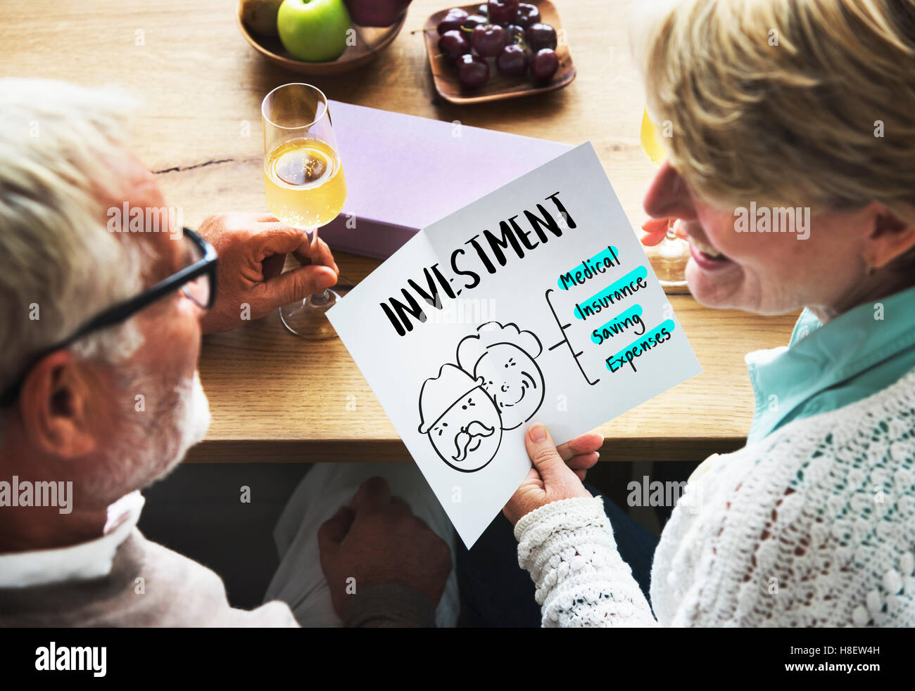 Retirement Financial Plan Risk Assessment Senior Concept Stock Photo ...