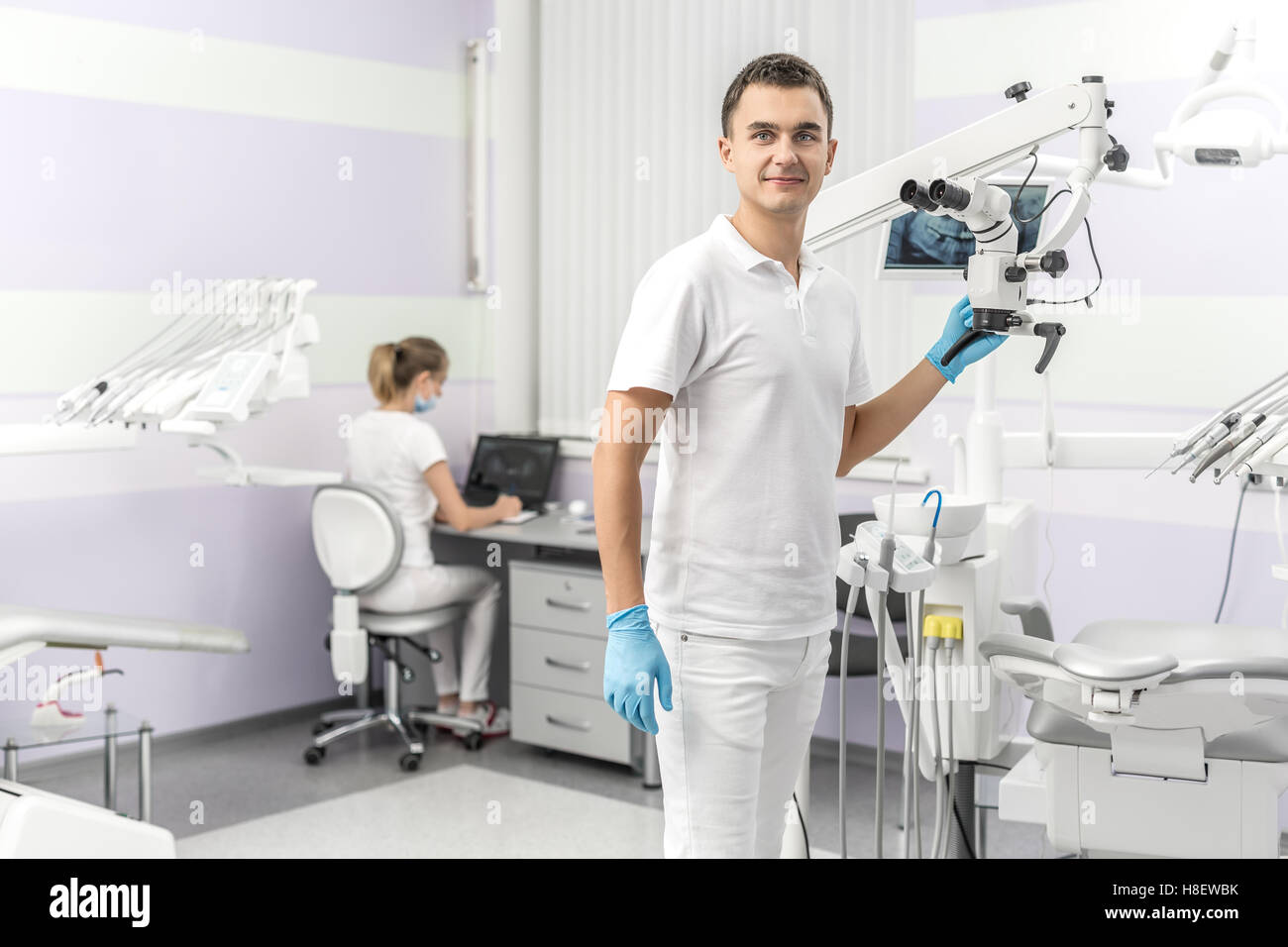 Dentist and dental equipment Stock Photo - Alamy