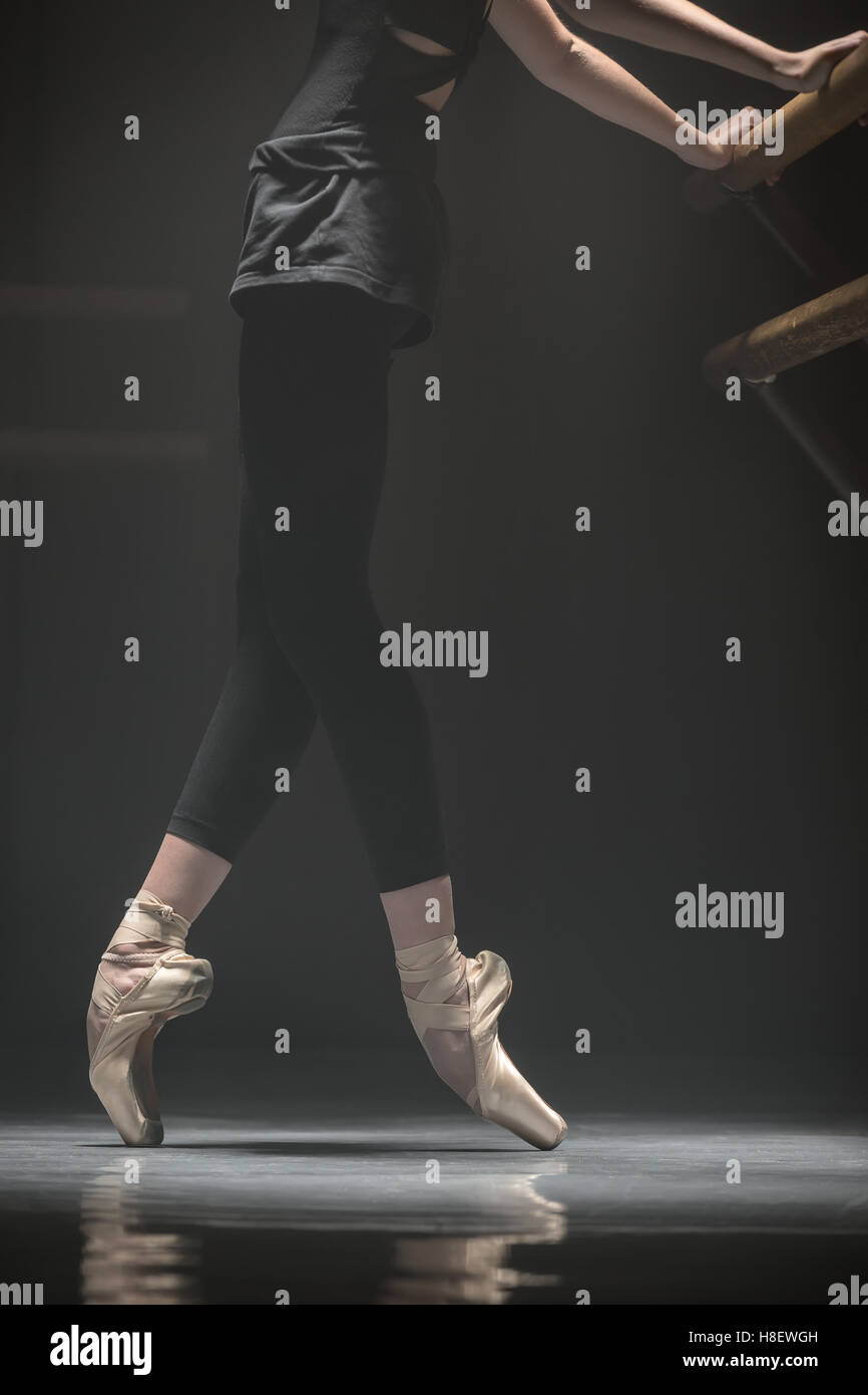 Legs of ballerina Stock Photo - Alamy
