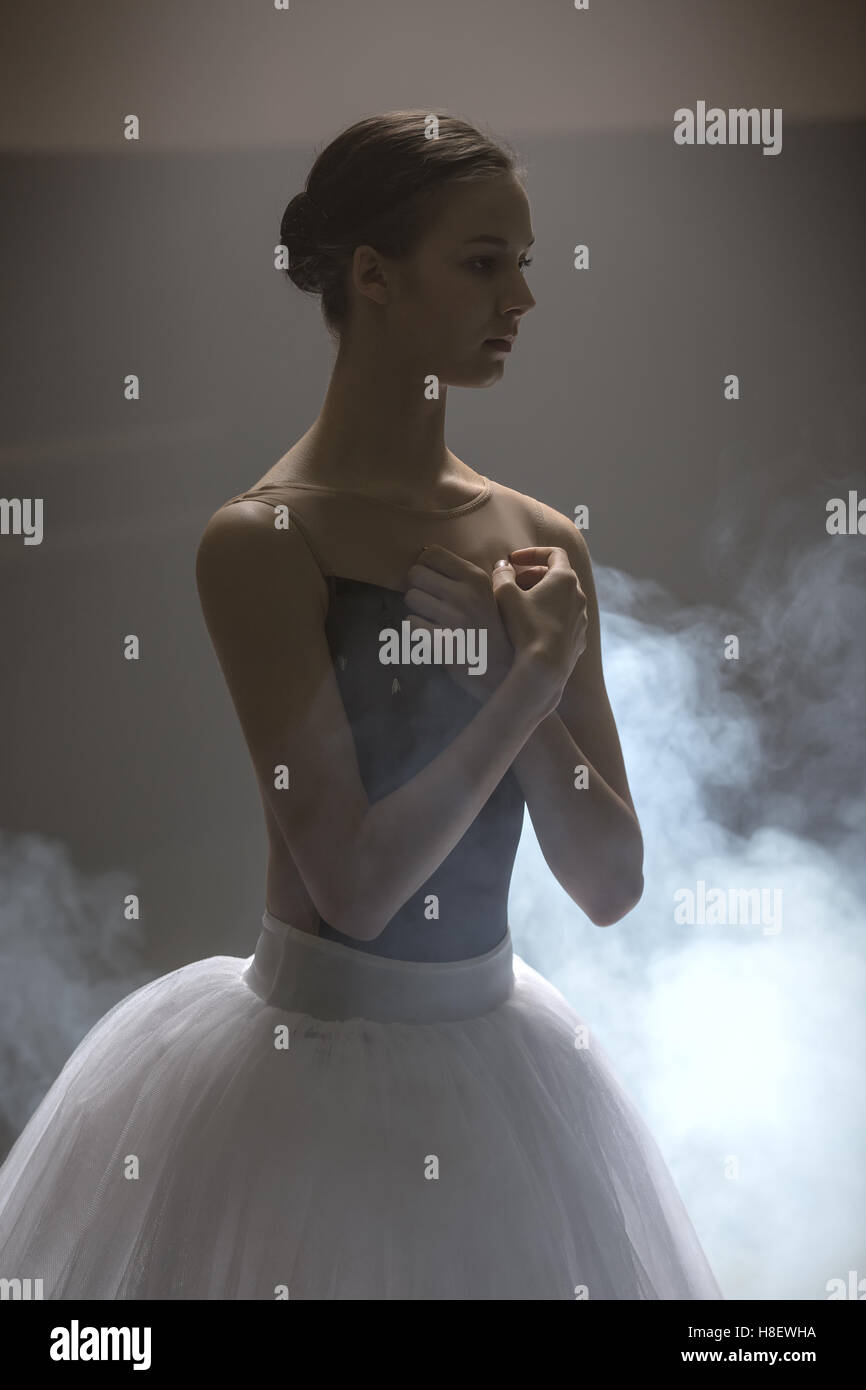 Ballerina's portrait in class room Stock Photo - Alamy
