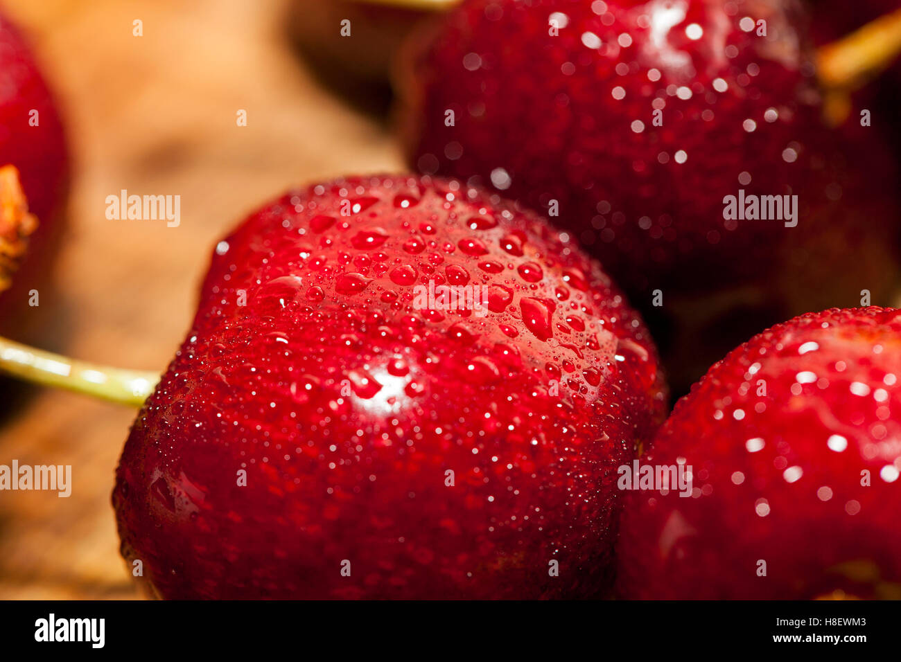 red ripe cherry Stock Photo - Alamy
