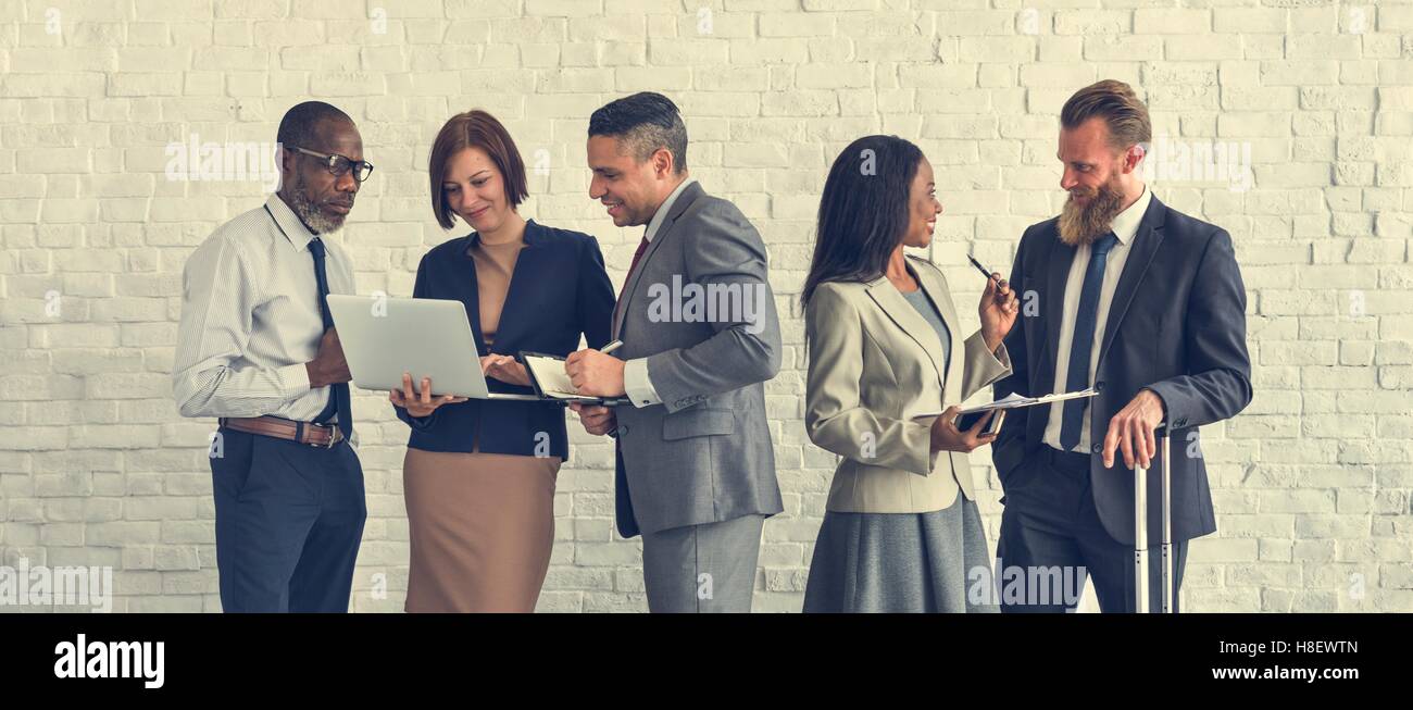 Business People Data Information Technology Concept Stock Photo - Alamy