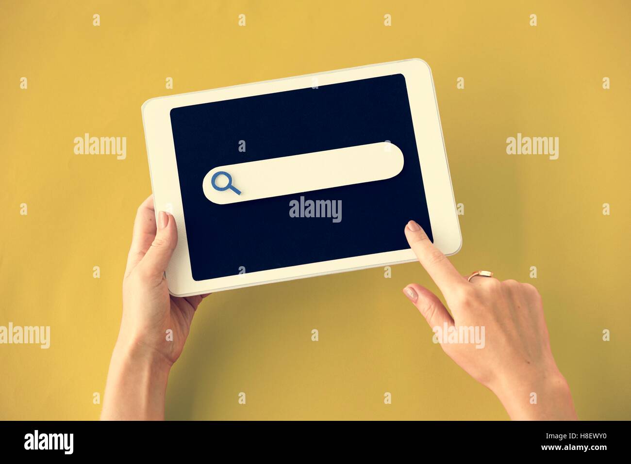 Tablet Digital Device Information Technology Concept Stock Photo - Alamy