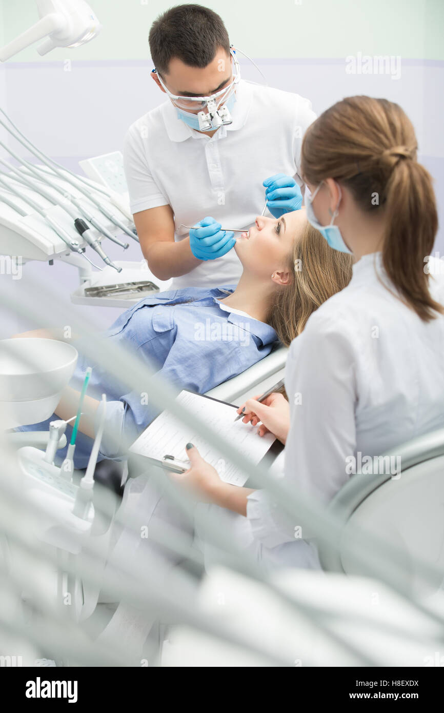 Girl in dentistry Stock Photo - Alamy
