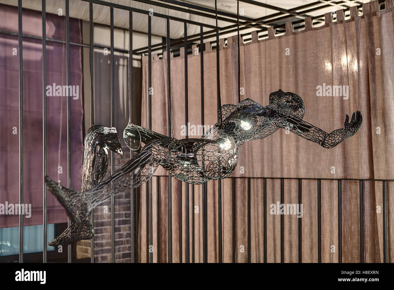 Interior metal sculpture hi-res stock photography and images - Alamy
