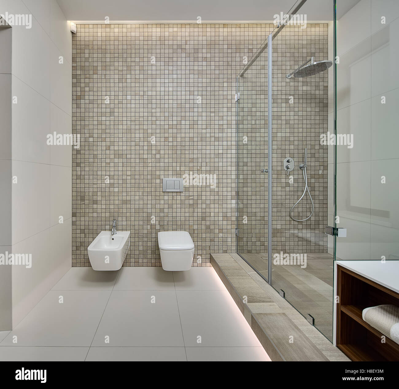 Modern shower room Stock Photo - Alamy