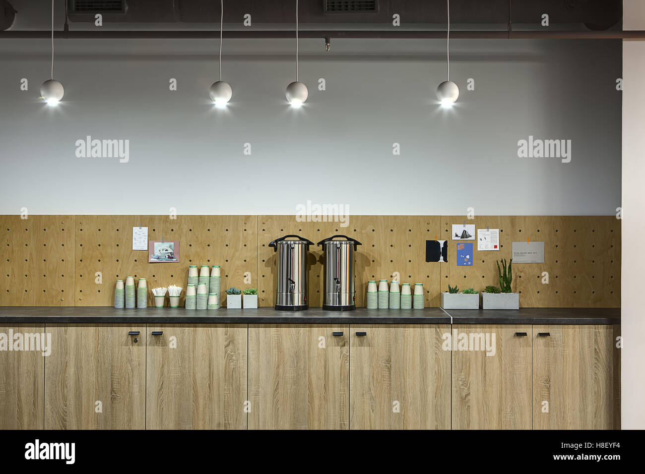 Break area in coworking Stock Photo - Alamy