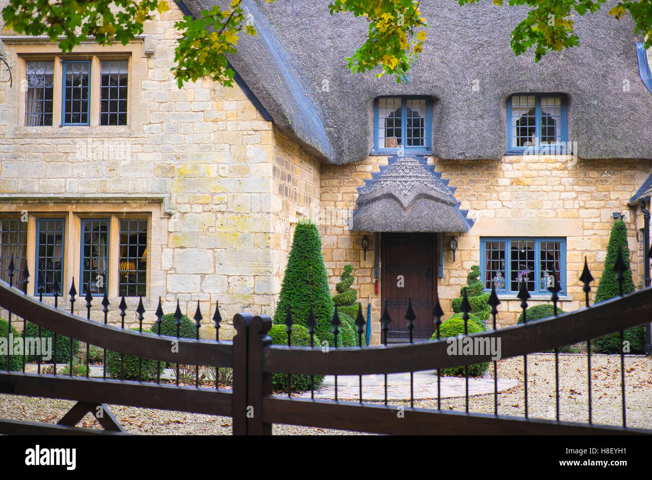 outstanding beauty of the cotswold,england during the autumn Stock ...