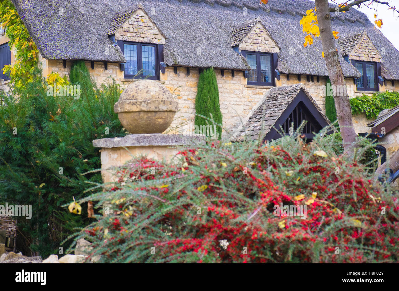 outstanding beauty of the cotswold,england during the autumn Stock ...