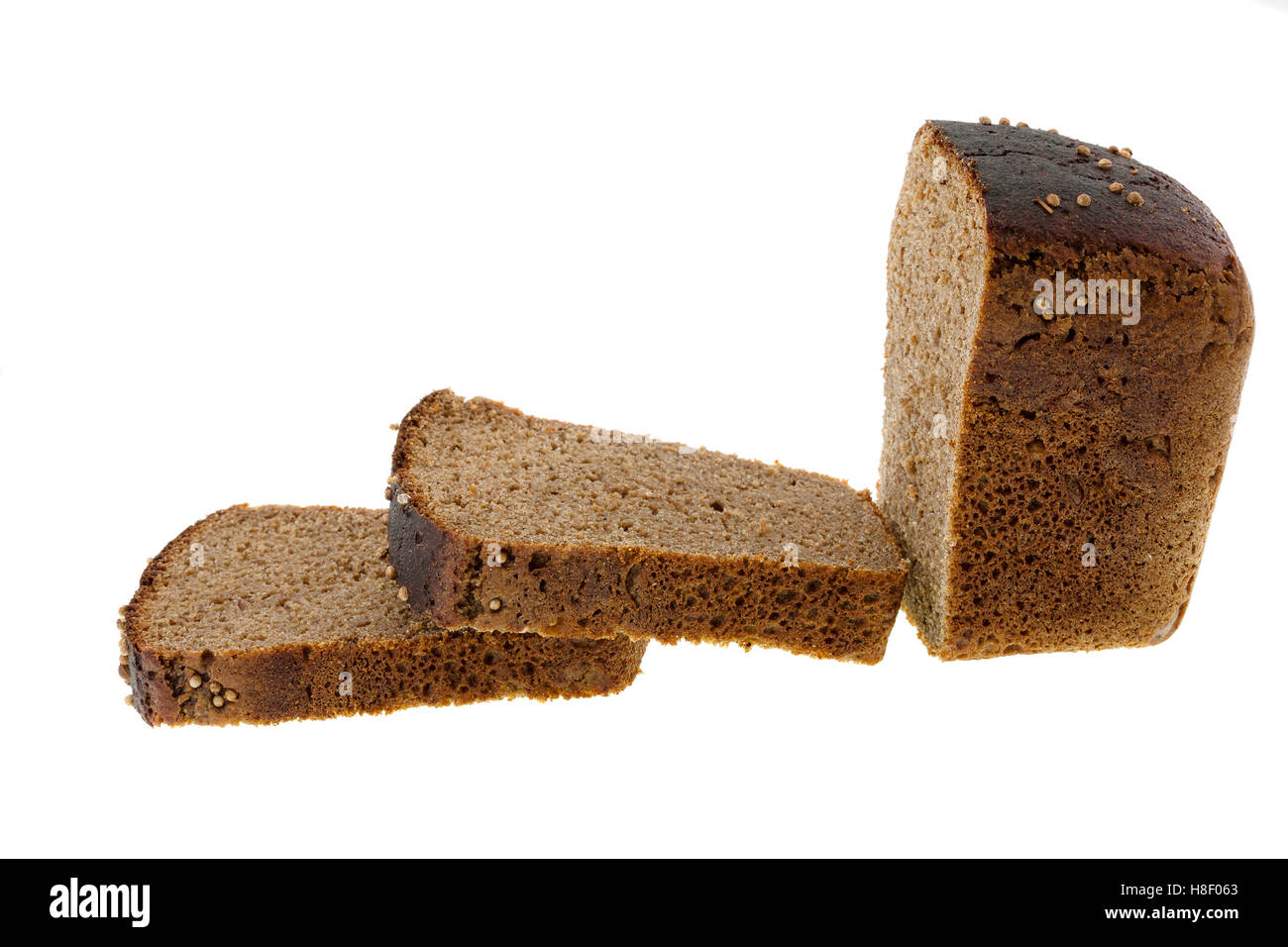 isolated slice of bread Stock Photo - Alamy