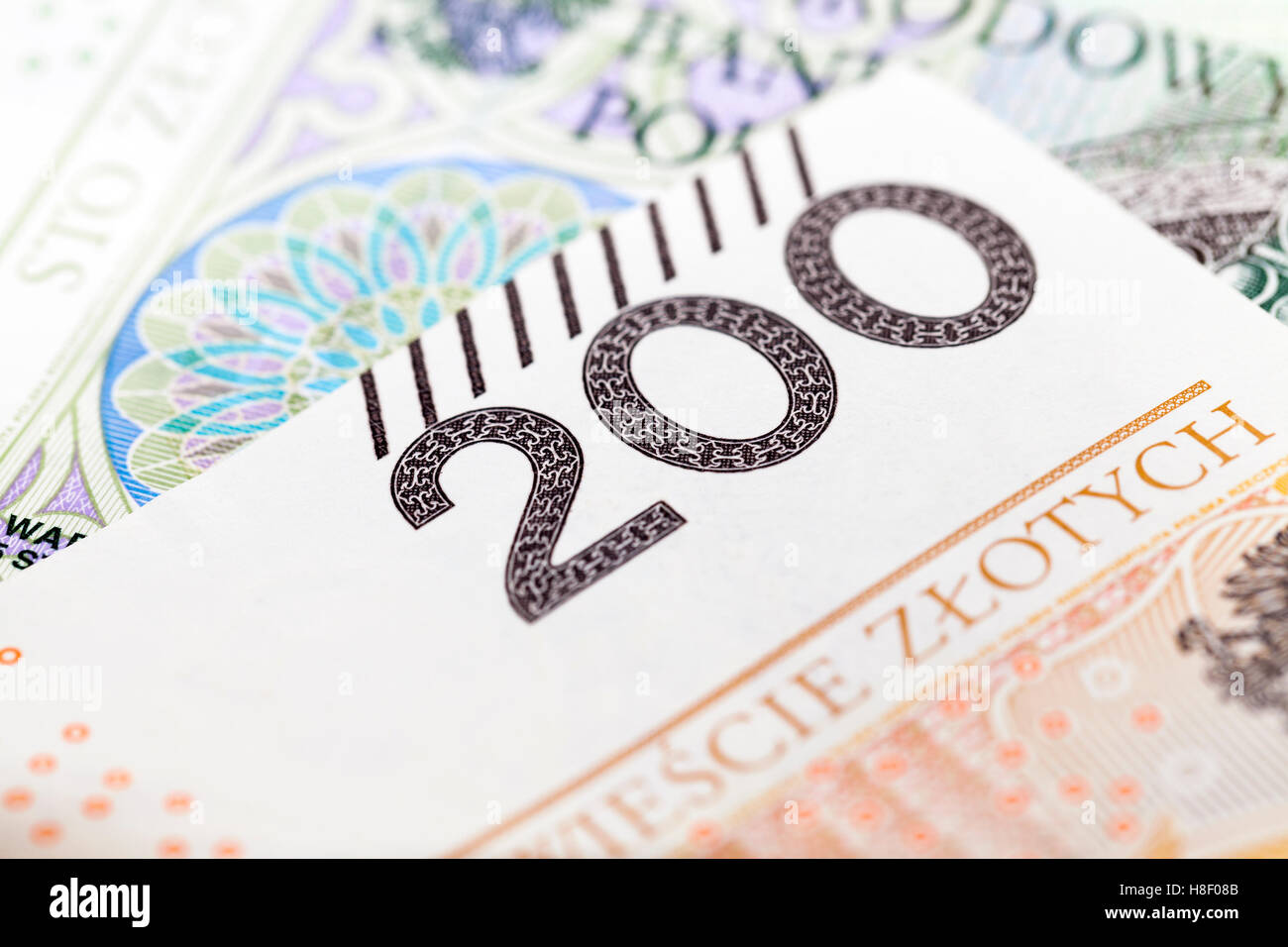 Polish Zloty closeup Stock Photo - Alamy